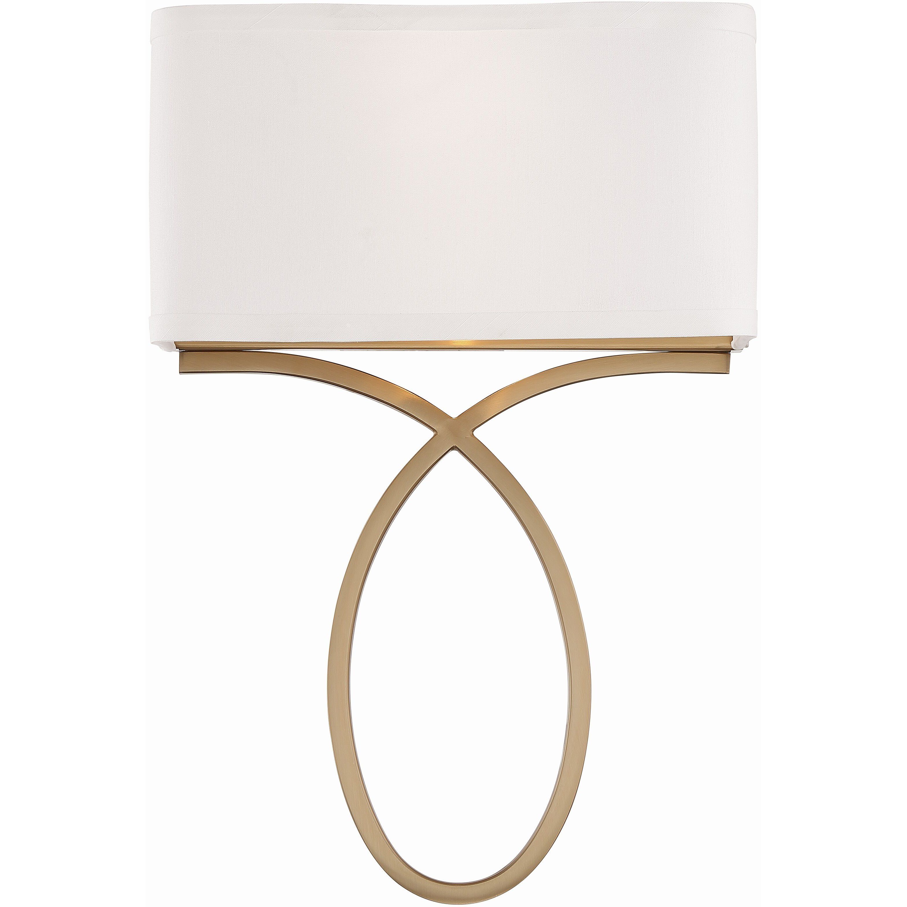 Crystorama BRK-A3702-VG Brinkley 2 Light 10 inch Vibrant Gold ADA ...