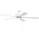 Craftmade S60SB5-60BWNFB Super Pro 60 inch Satin Brass with Black ...