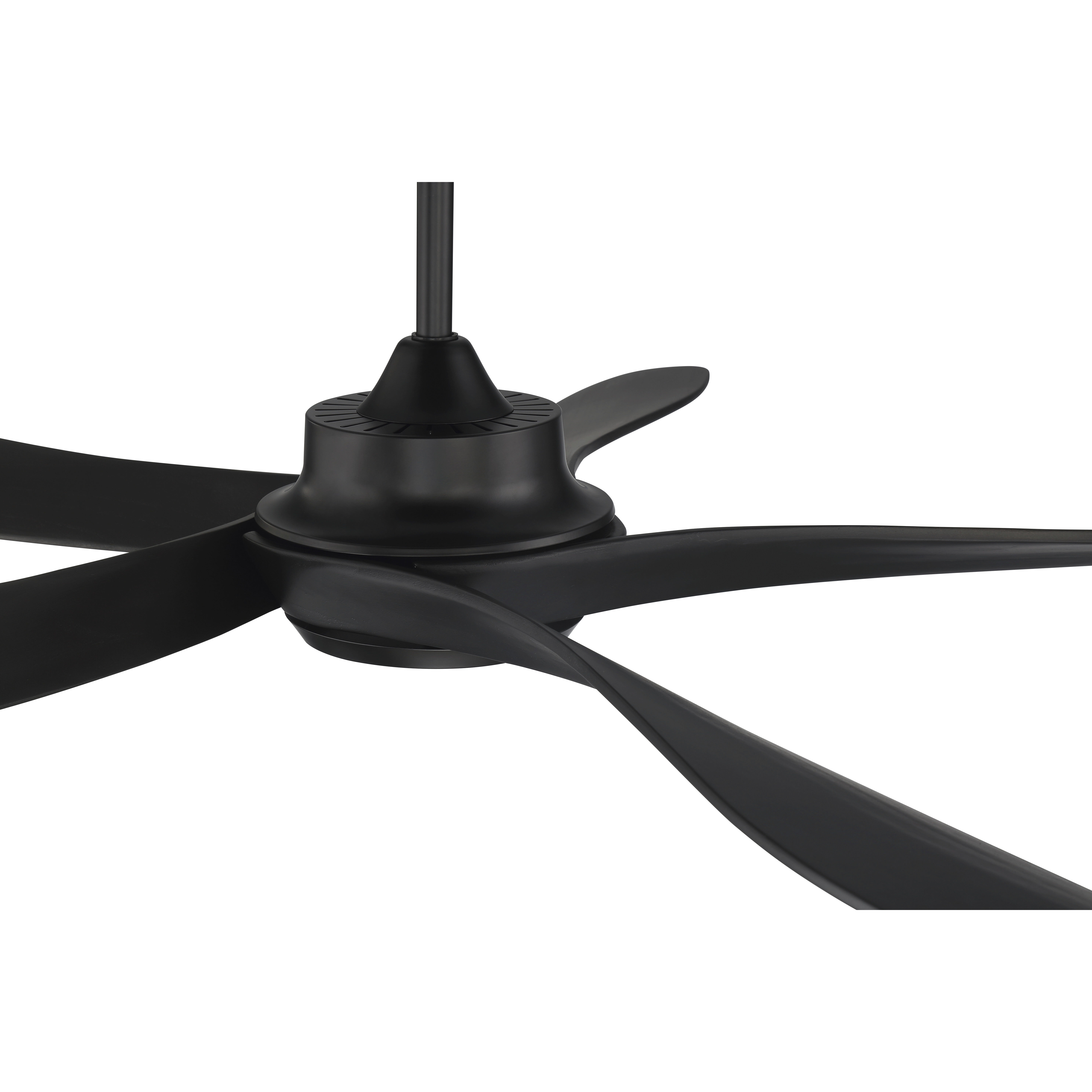 Craftmade CPT52FB5 Captivate 52 inch Flat Black with Flat Black/Flat ...