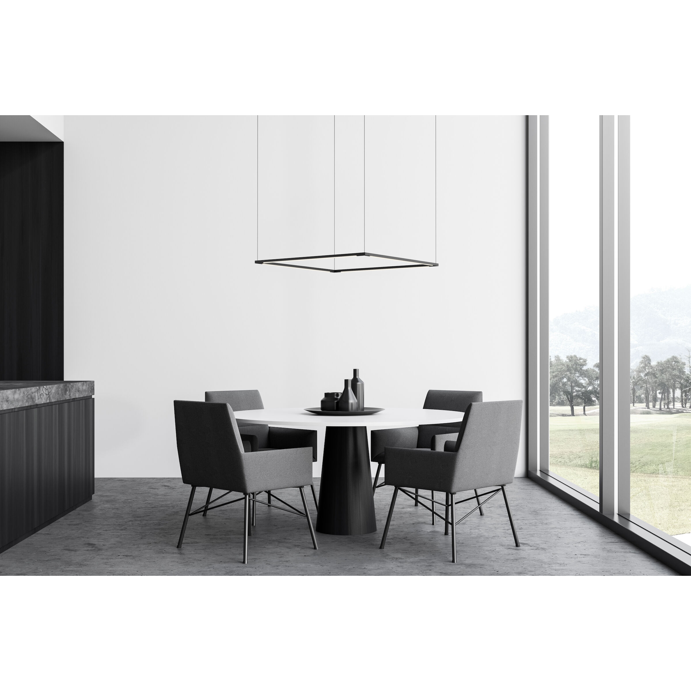 Koncept ZBP-24-S-SW-SIL-CNP Z-Bar LED 25.98 inch Silver Pendant Ceiling ...