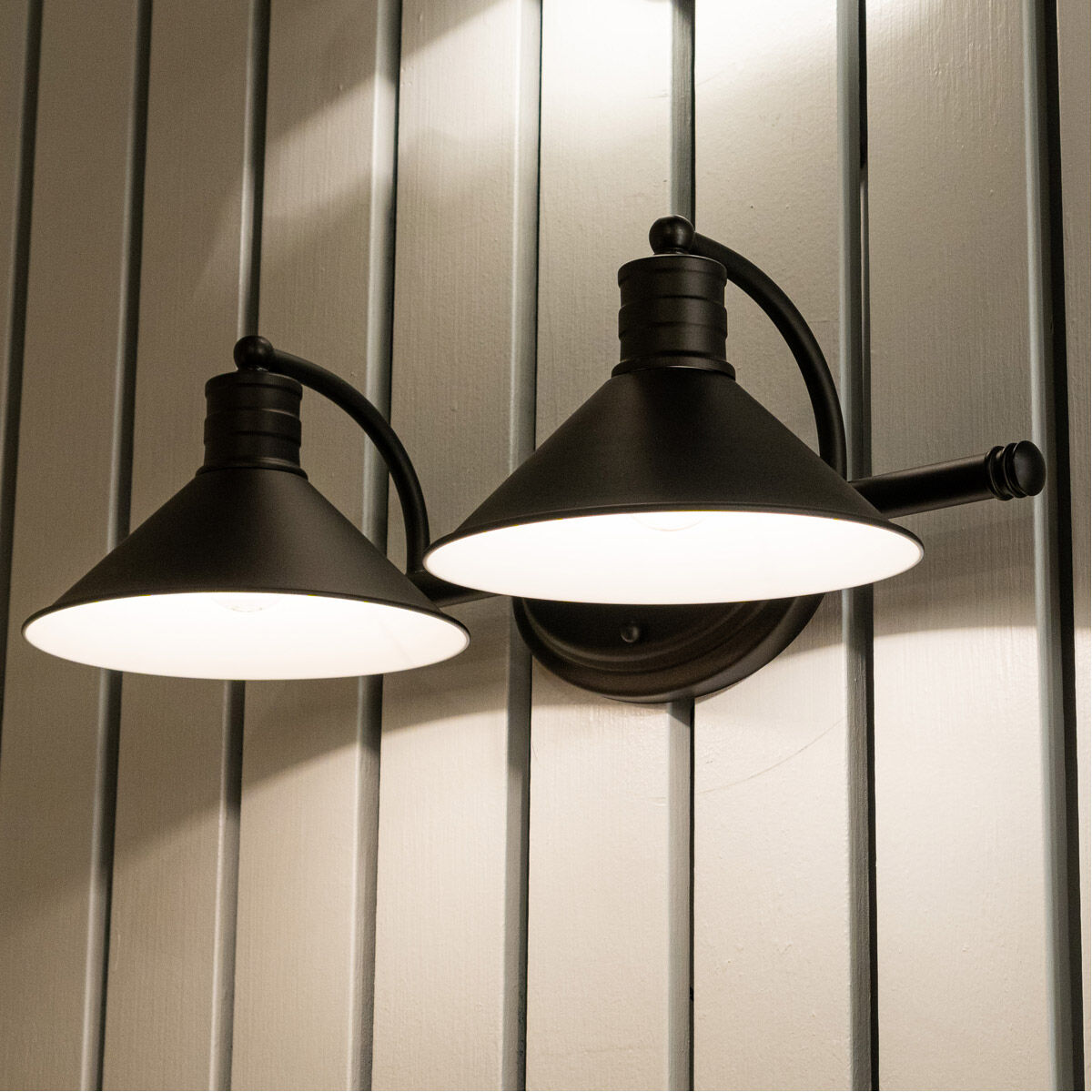 Vaxcel W0284 Akron LED 18 inch Oil Rubbed Bronze and Matte White ...