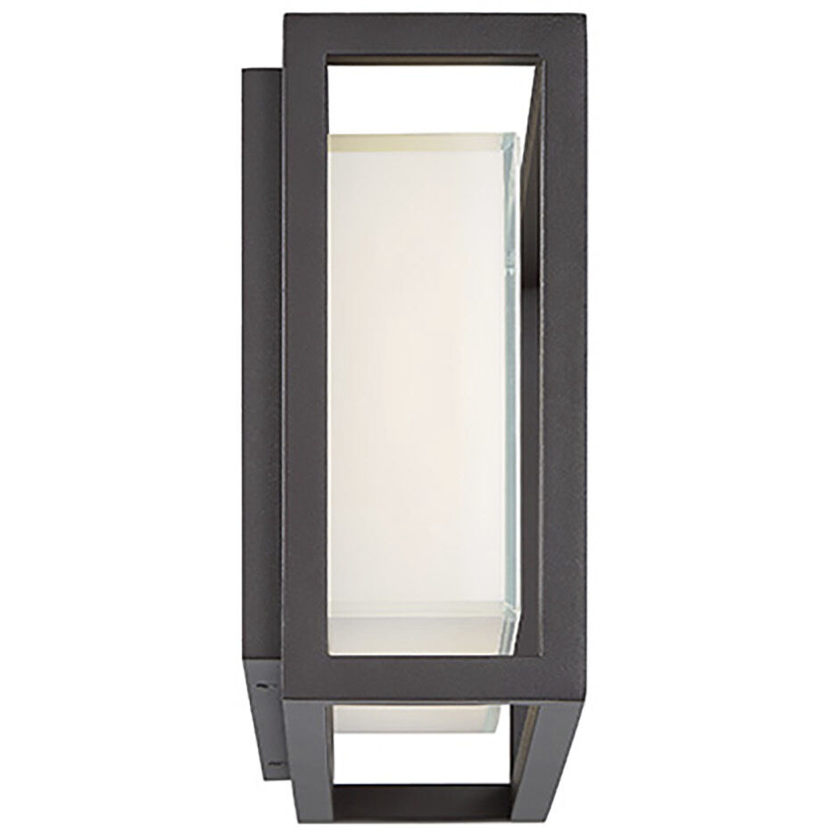 Modern Forms WS-W73614-BZ Framed LED 8 inch Bronze Outdoor Wall Light ...