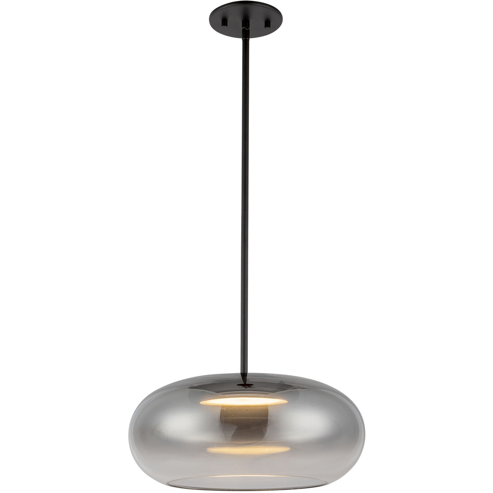 Trinity LED 14.25 inch Black and Copper Pendant Ceiling Light