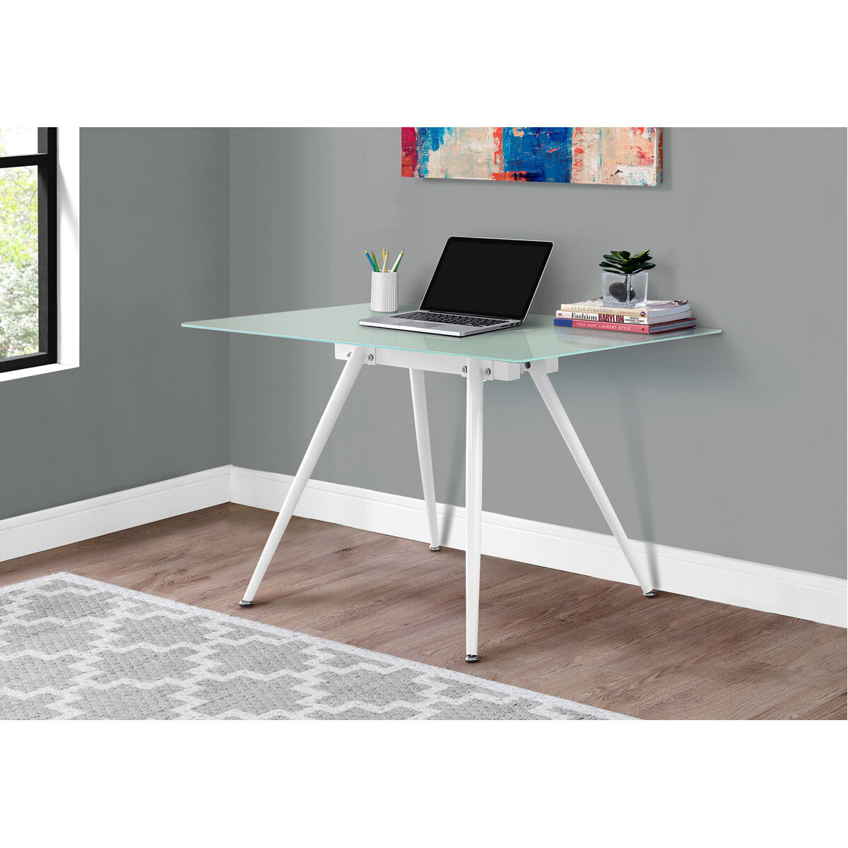 28 inch white desk store