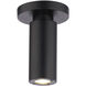 Caliber LED 2.63 inch Black Flush Mount Ceiling Light, dweLED