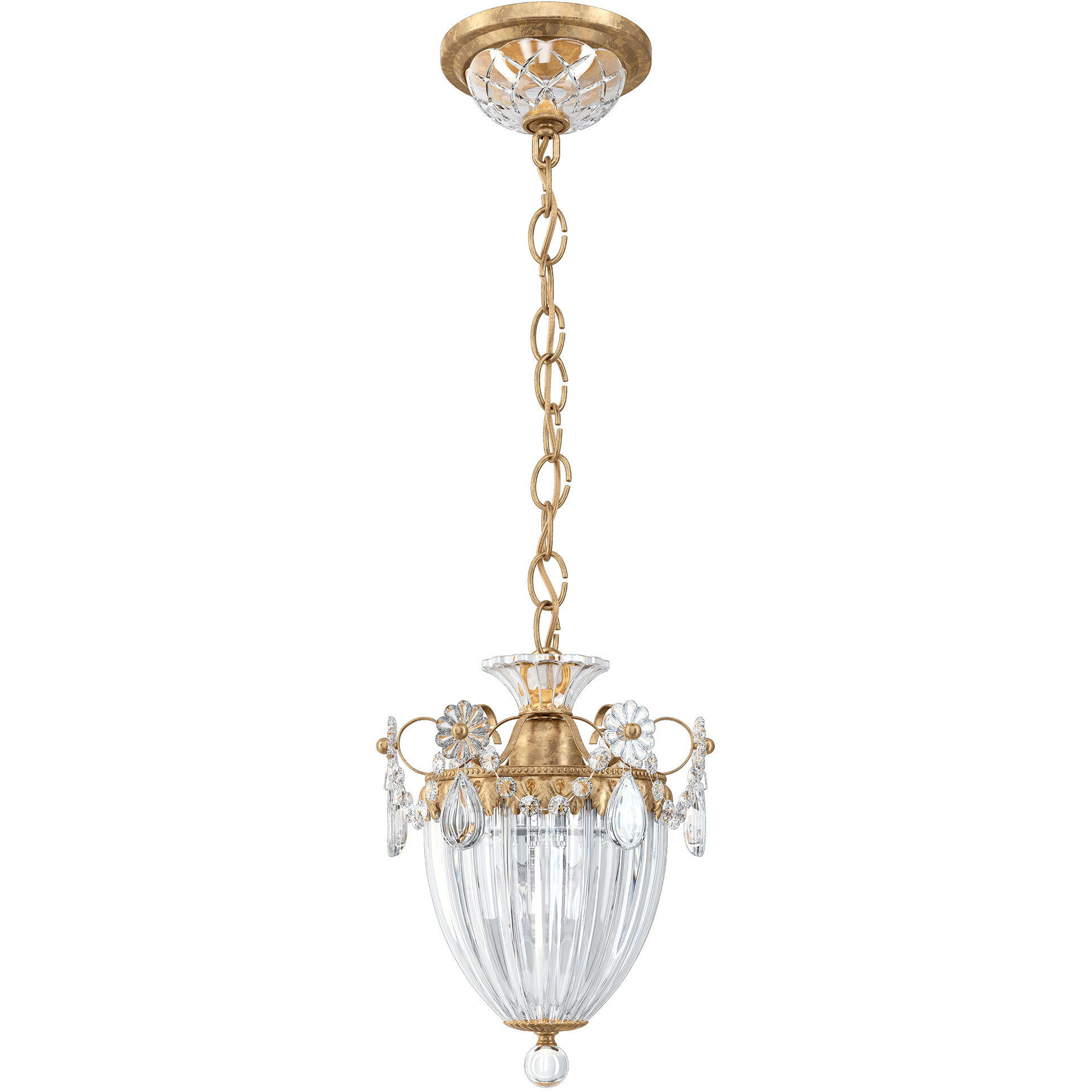 Schonbek 1241-26 Bagatelle 1 Light 8 inch French Gold Mini Pendant ...
