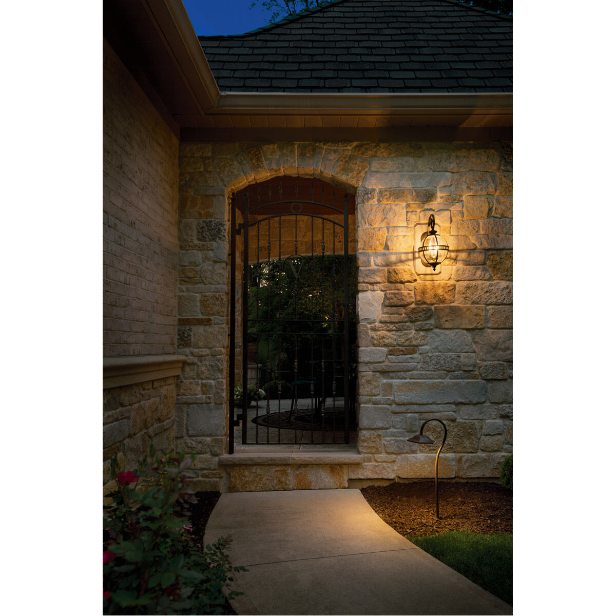 Kichler 49600LD Halleron 2 Light 19 inch Londonderry Outdoor Wall, X-Large