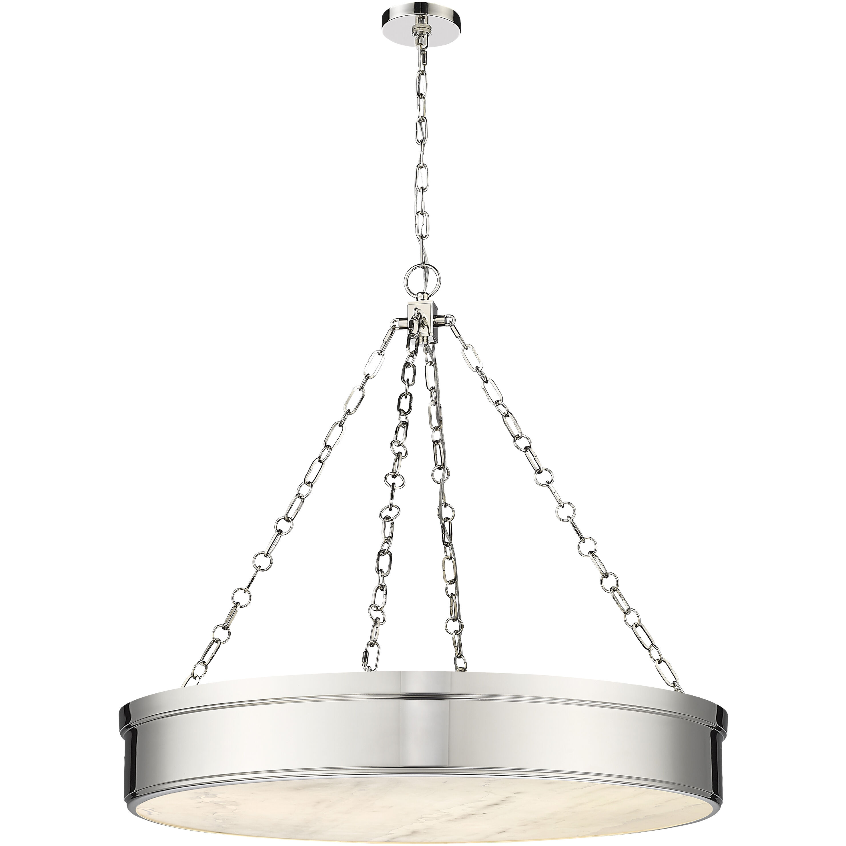 Z-Lite 1944P33-PN-LED Anders LED 33 inch Polished Nickel Chandelier ...