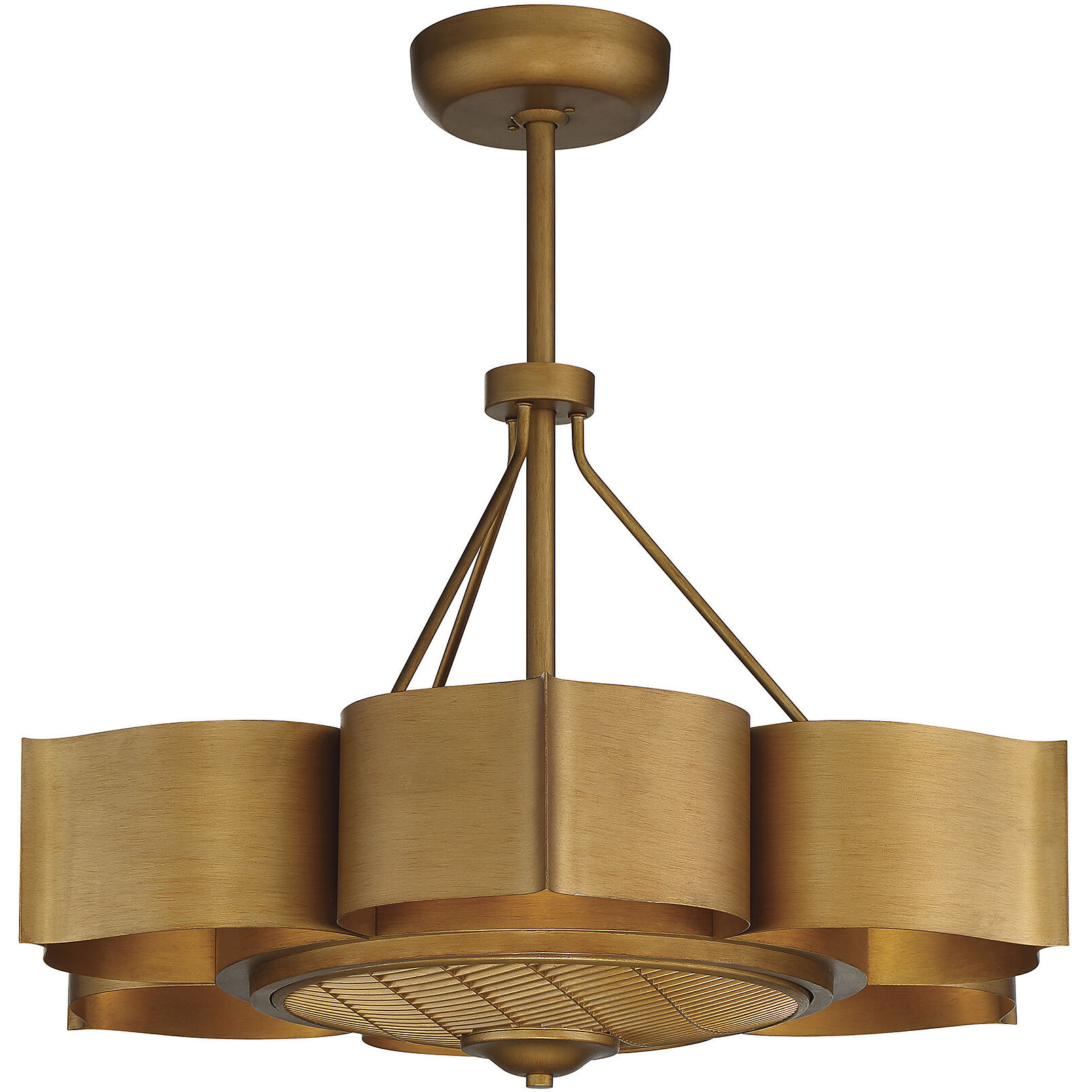 Savoy House 39-FD-125-54 Stockholm 12 inch Gold Patina with Gold Blades ...