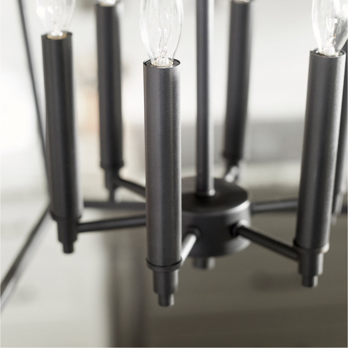 Quorum 604-6-69 Gabriel 6 Light 17 inch Noir Foyer Pendant Ceiling ...