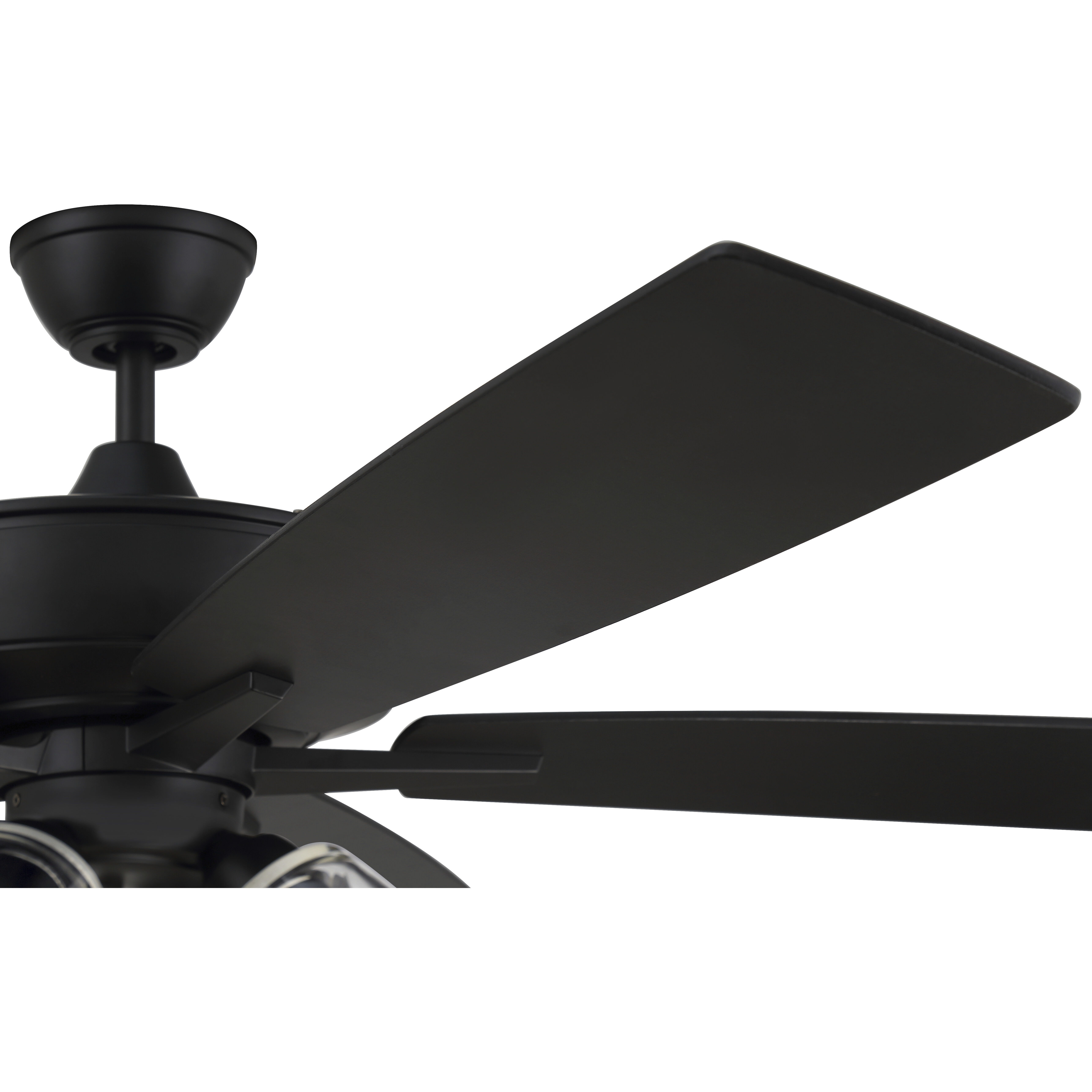 Craftmade S104FB5-60FBGW Super Pro 104 60 inch Flat Black with Flat ...