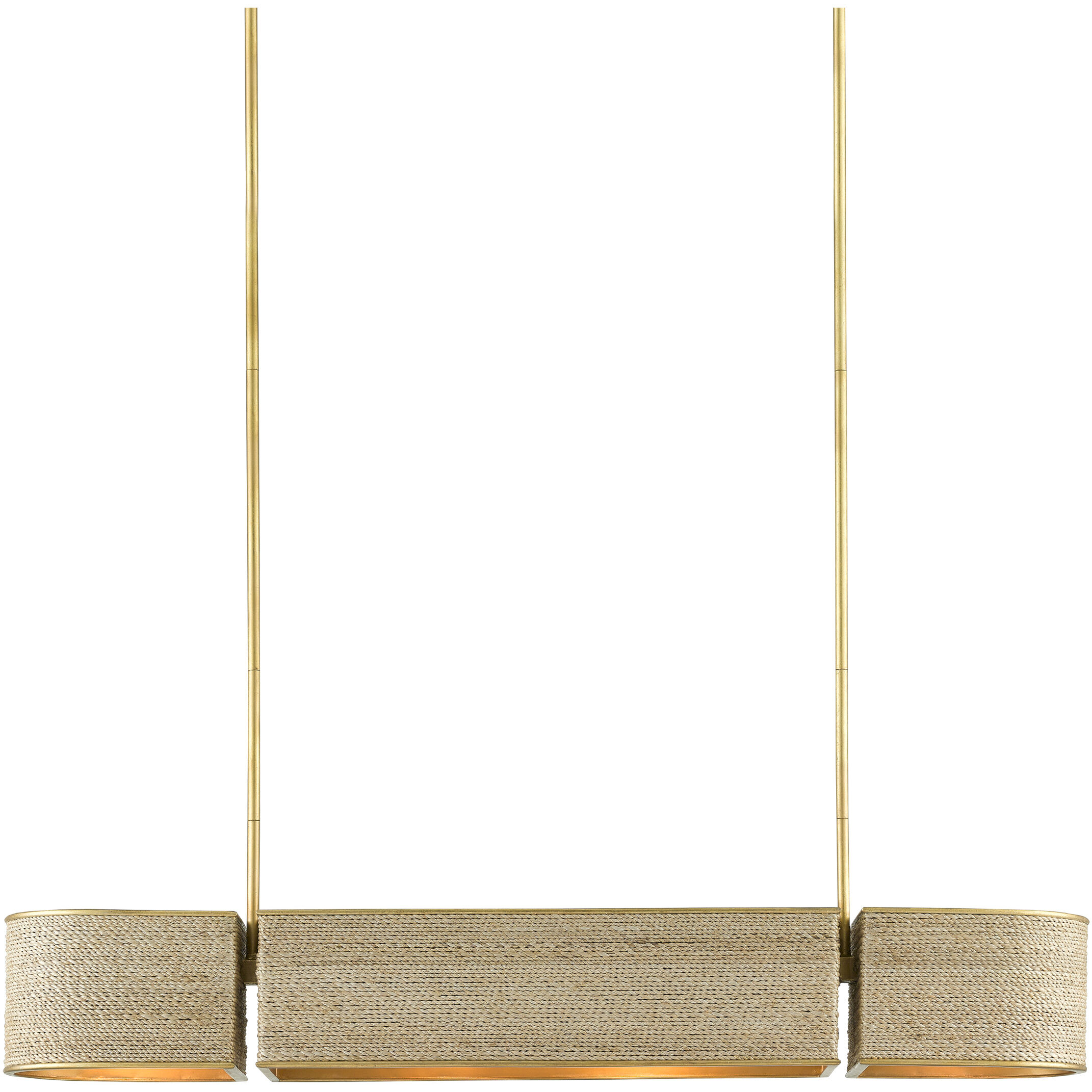 Currey & Company 9000-0820 Tenby 4 Light 42 inch Contemporary Gold Leaf ...