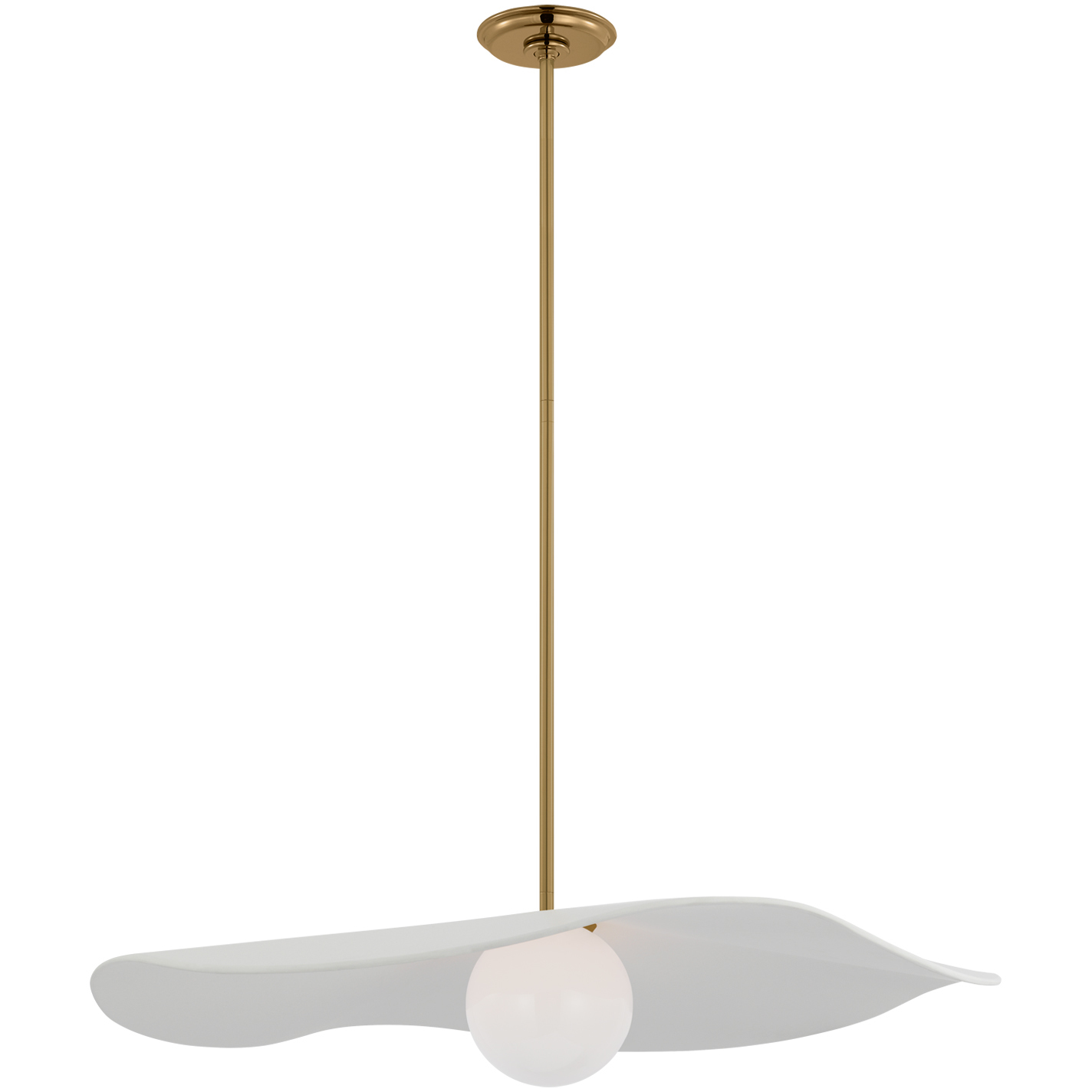 Windsor Smith Mahalo LED 28 inch Hand-Rubbed Antique Brass Pendant ...