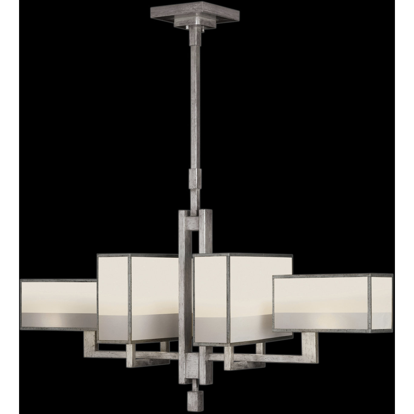 Fine Art 734040-2ST Perspectives 6 Light 42 inch Silver Chandelier ...