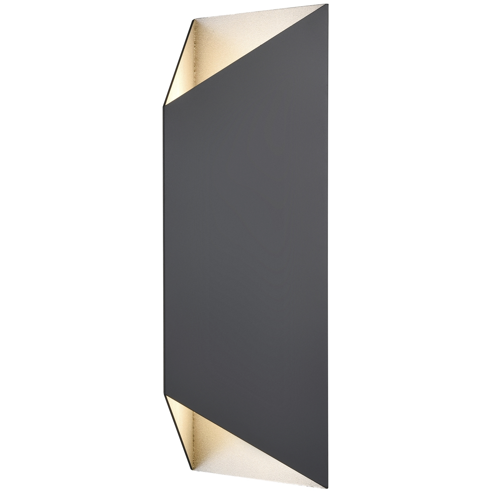 Brecon 2 Light 18 inch Stainless Steel and Black Outdoor Sconce