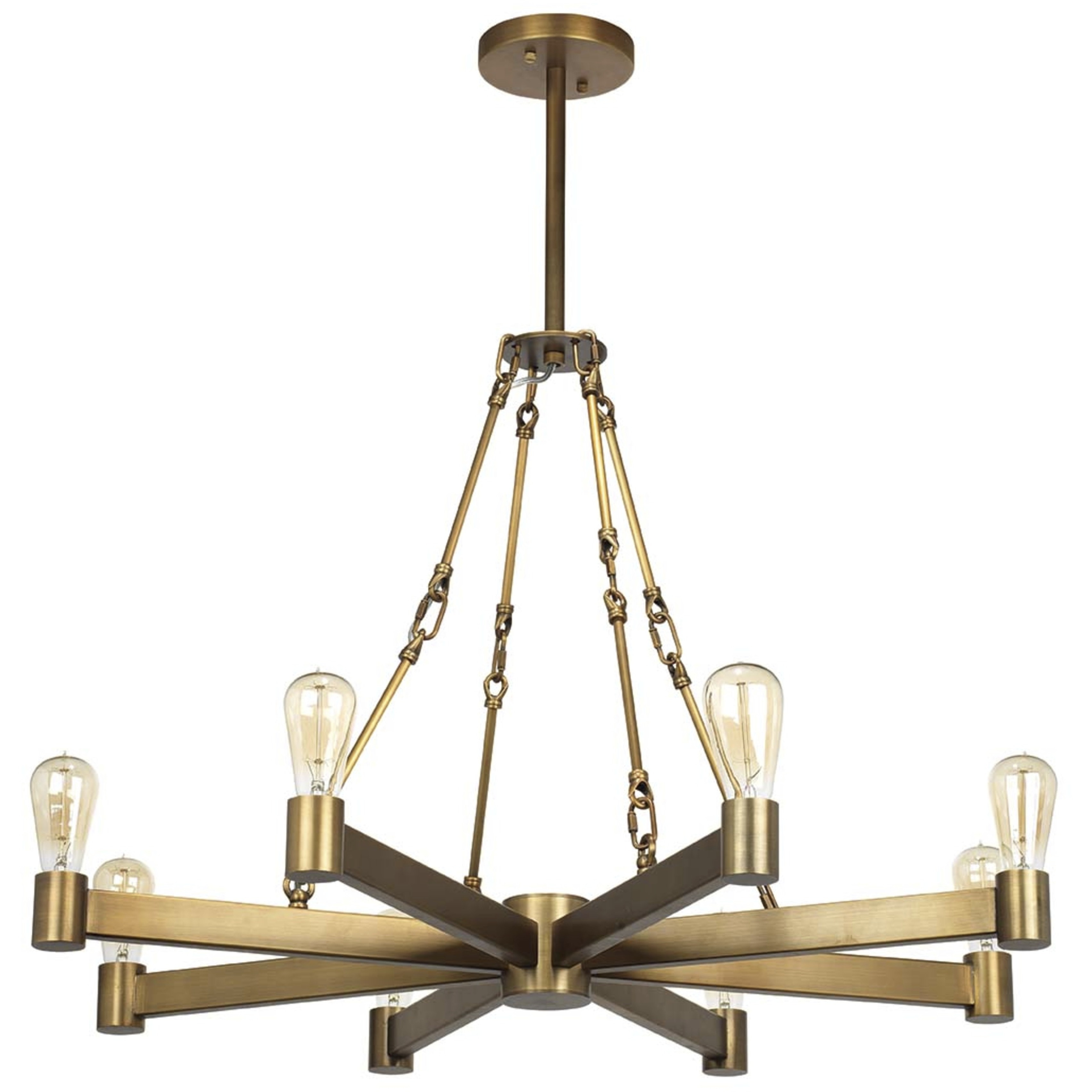 Jamie Young Co 5MAN8-CHAB Manchester 8 Light 36 inch Antique Brass ...