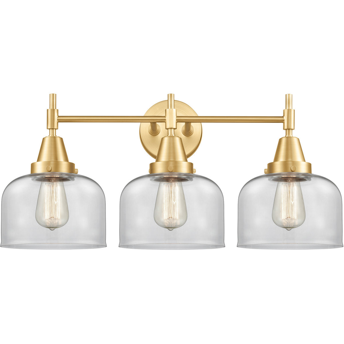 Innovations Lighting 447-3W-SG-G72 Caden 3 Light 26 inch Satin Gold ...