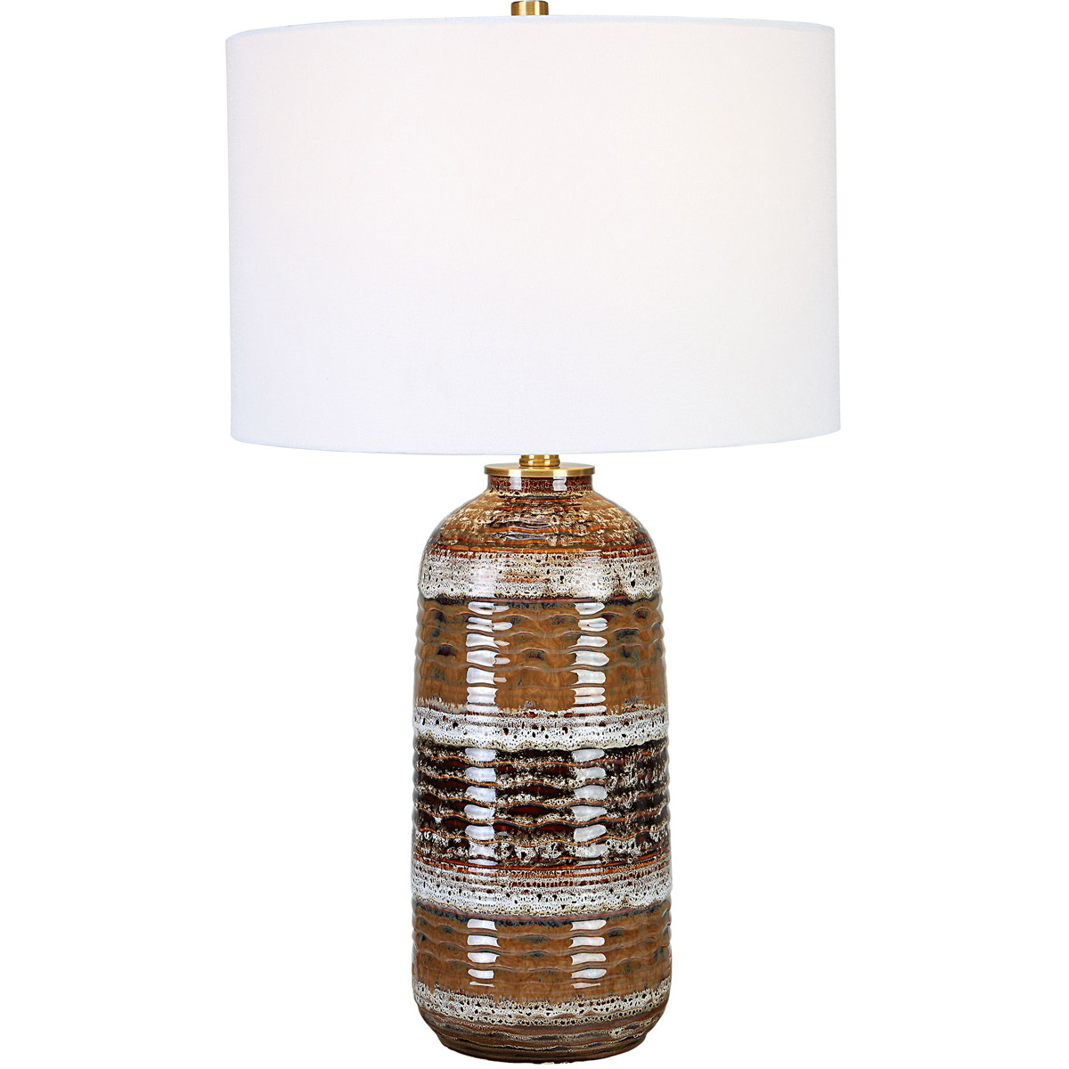 Uttermost 30005-1 Roan 27 inch 100.00 watt Natural Clay/Taupe/White ...