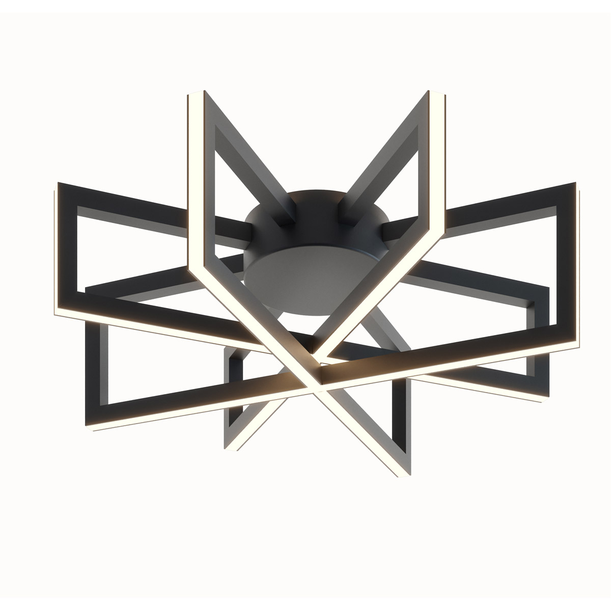 AFX CSSC17L30D1BK Cass LED 17 inch Black Flush Mount Ceiling Light