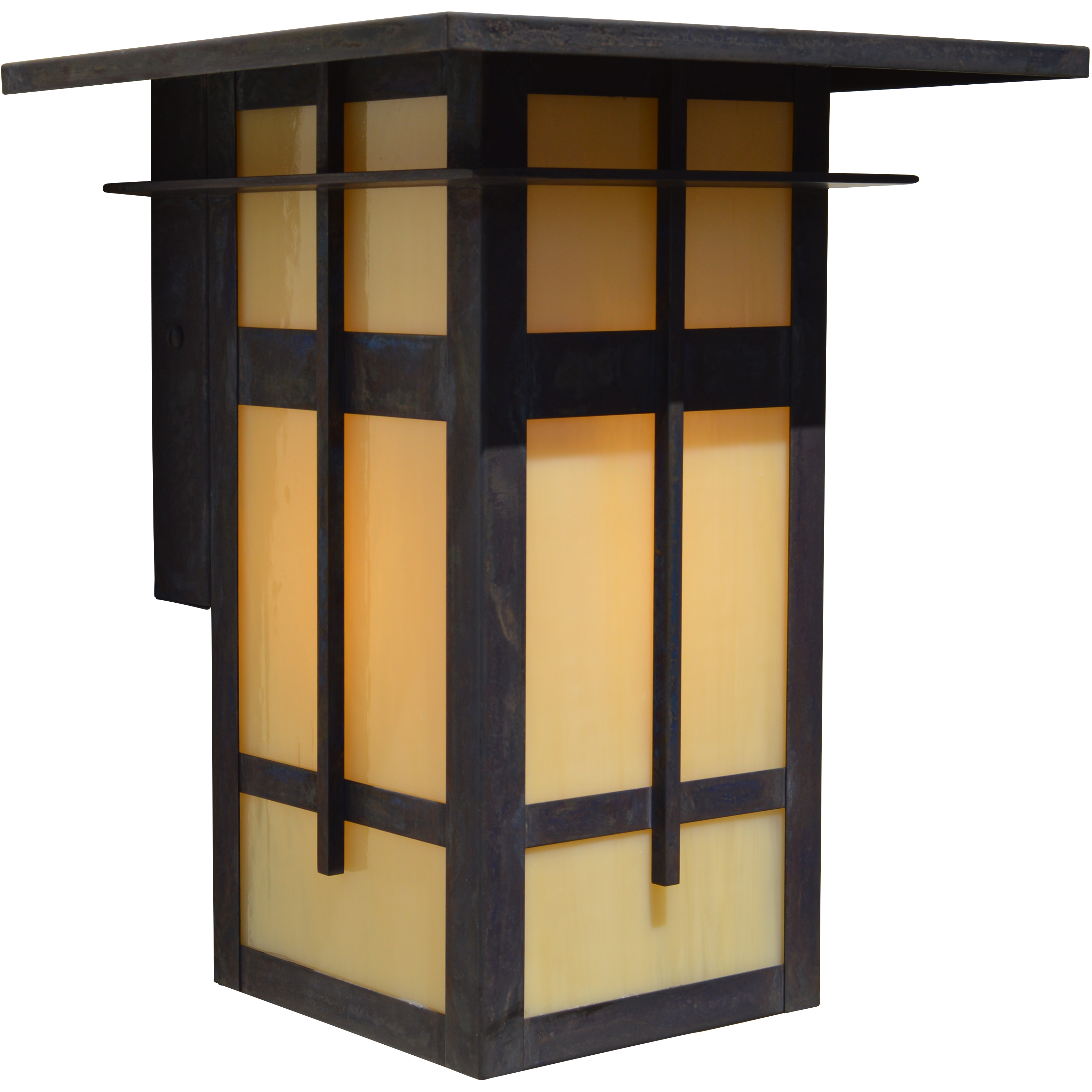 Finsbury 1 Light 13.5 inch Rustic Brown Outdoor Wall Mount in Gold ...