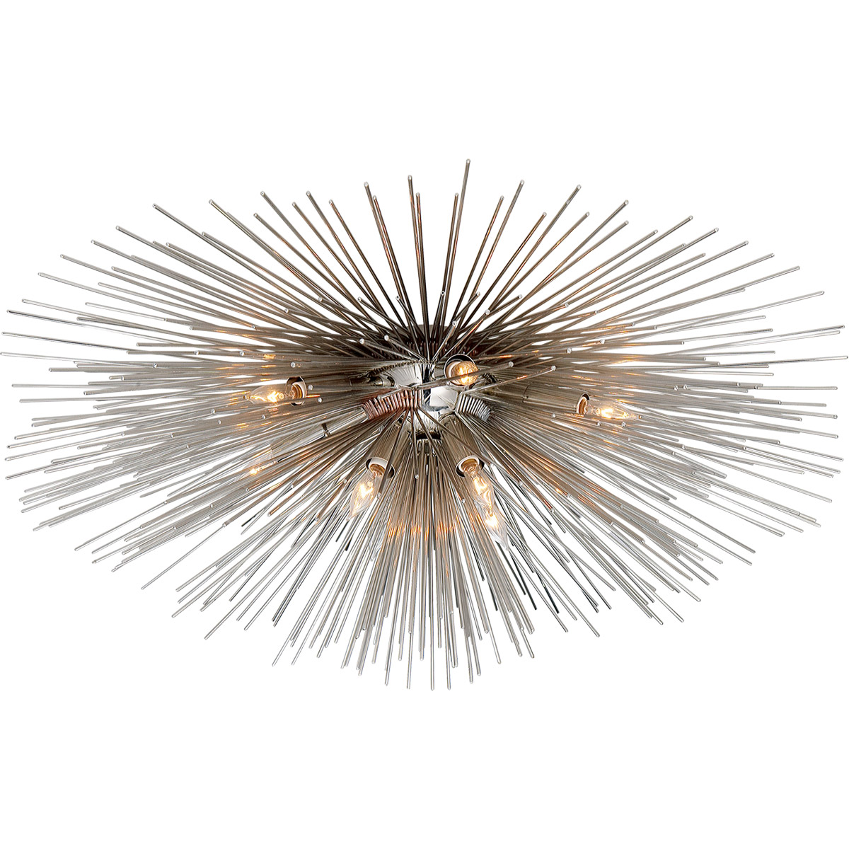 Kelly Wearstler Strada 10 Light 40 inch Polished Nickel Flush Mount ...