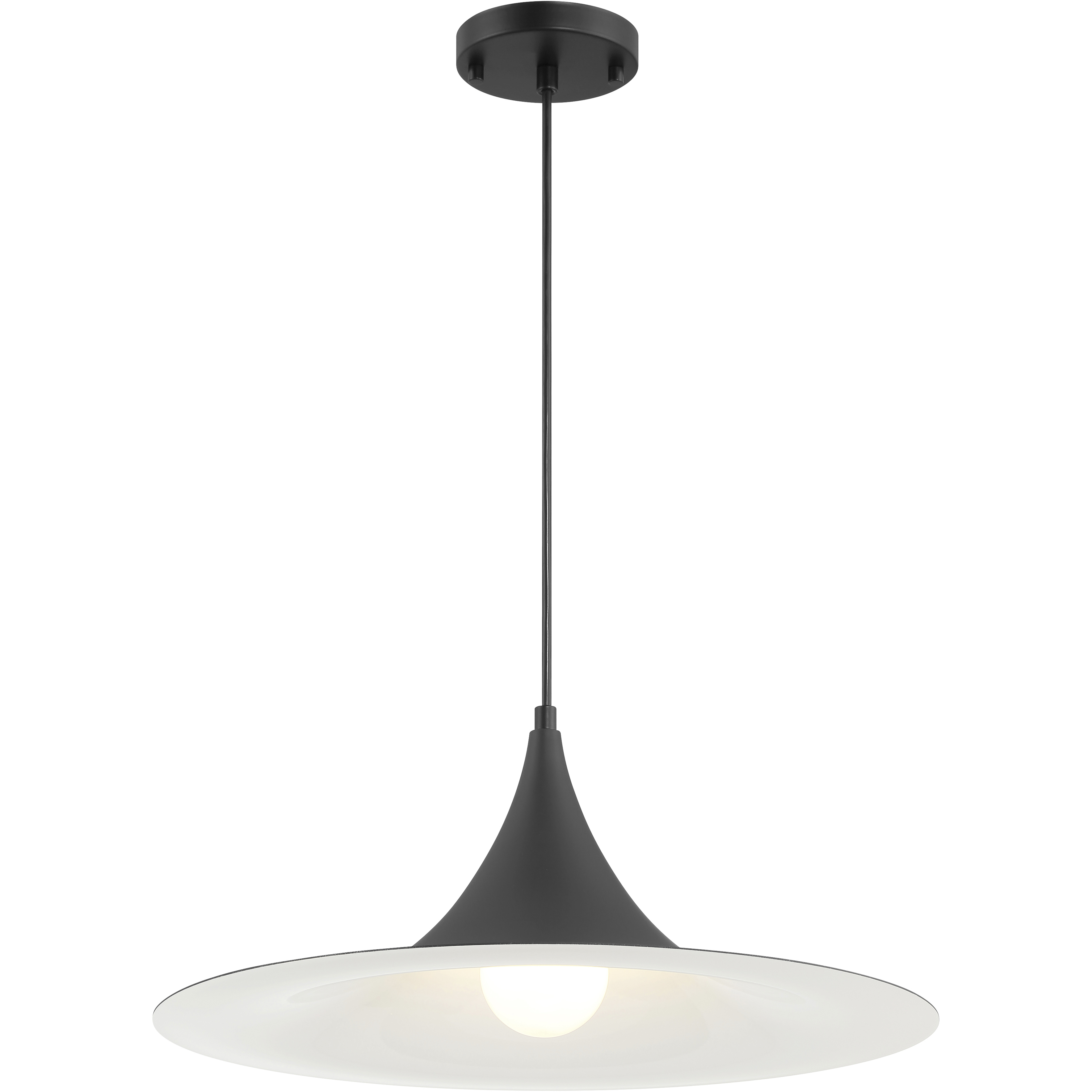 Access 23785LEDDLP-MBL Costa 1 Light 19 inch Matte Black Pendant ...