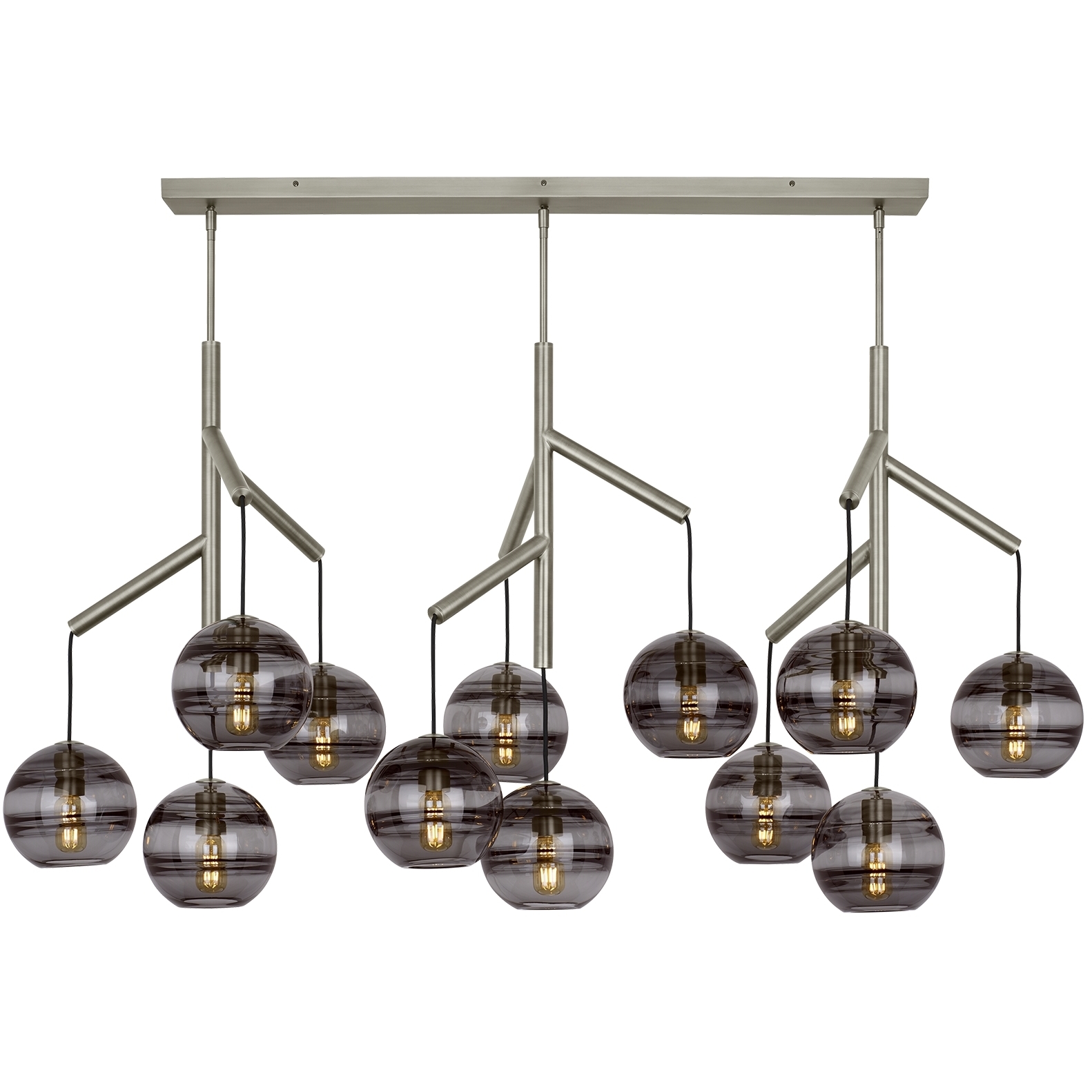 Sean Lavin Sedona LED 24.5 inch Satin Nickel Chandelier Ceiling Light ...