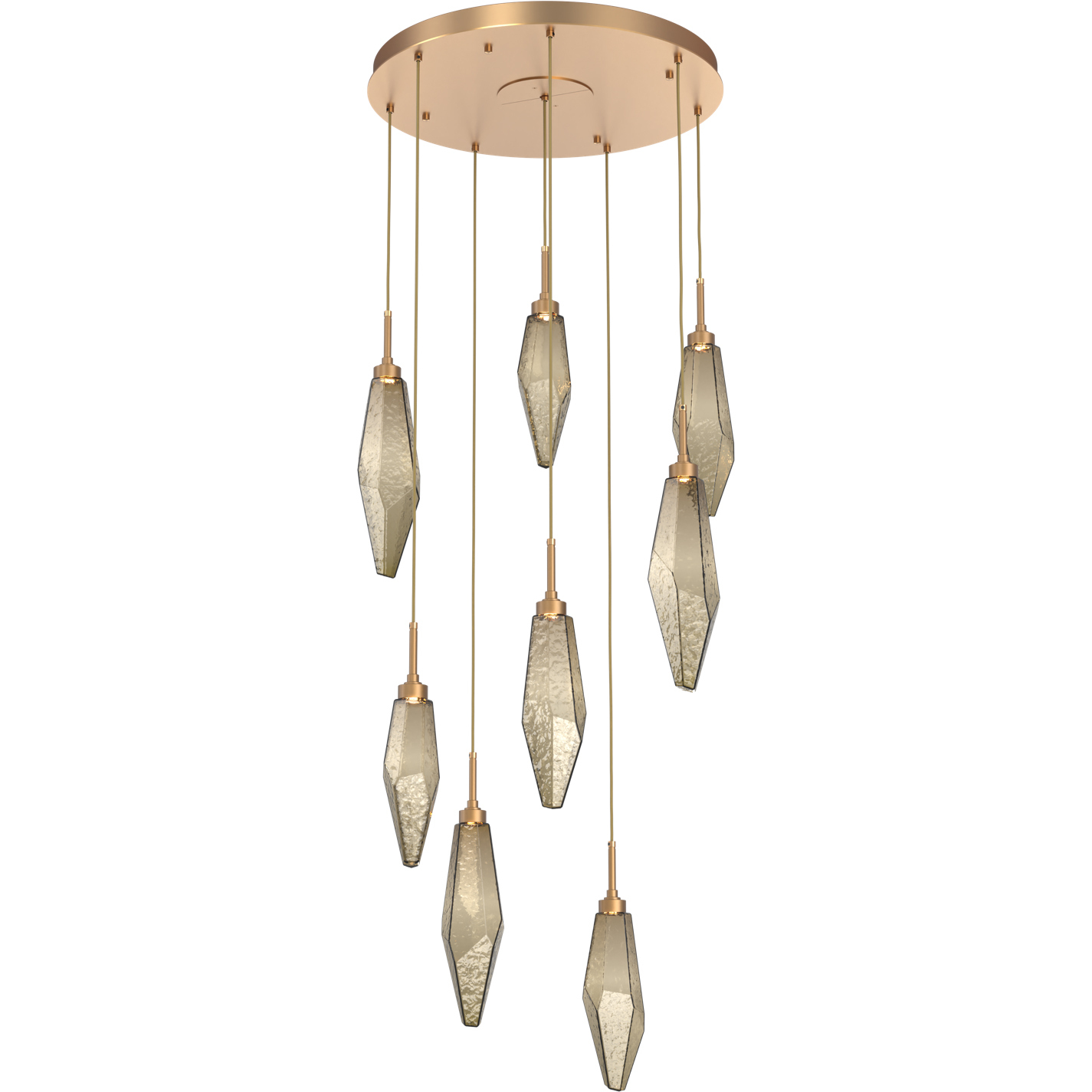 Rock Crystal LED 26.2 inch Novel Brass Chandelier Ceiling Light in ...