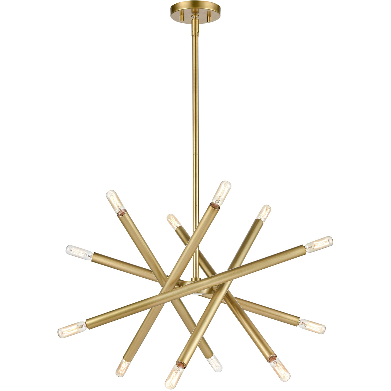 Zeev Lighting CD10388/12/AGB Mandelorian 12 Light 21 inch Aged Brass ...