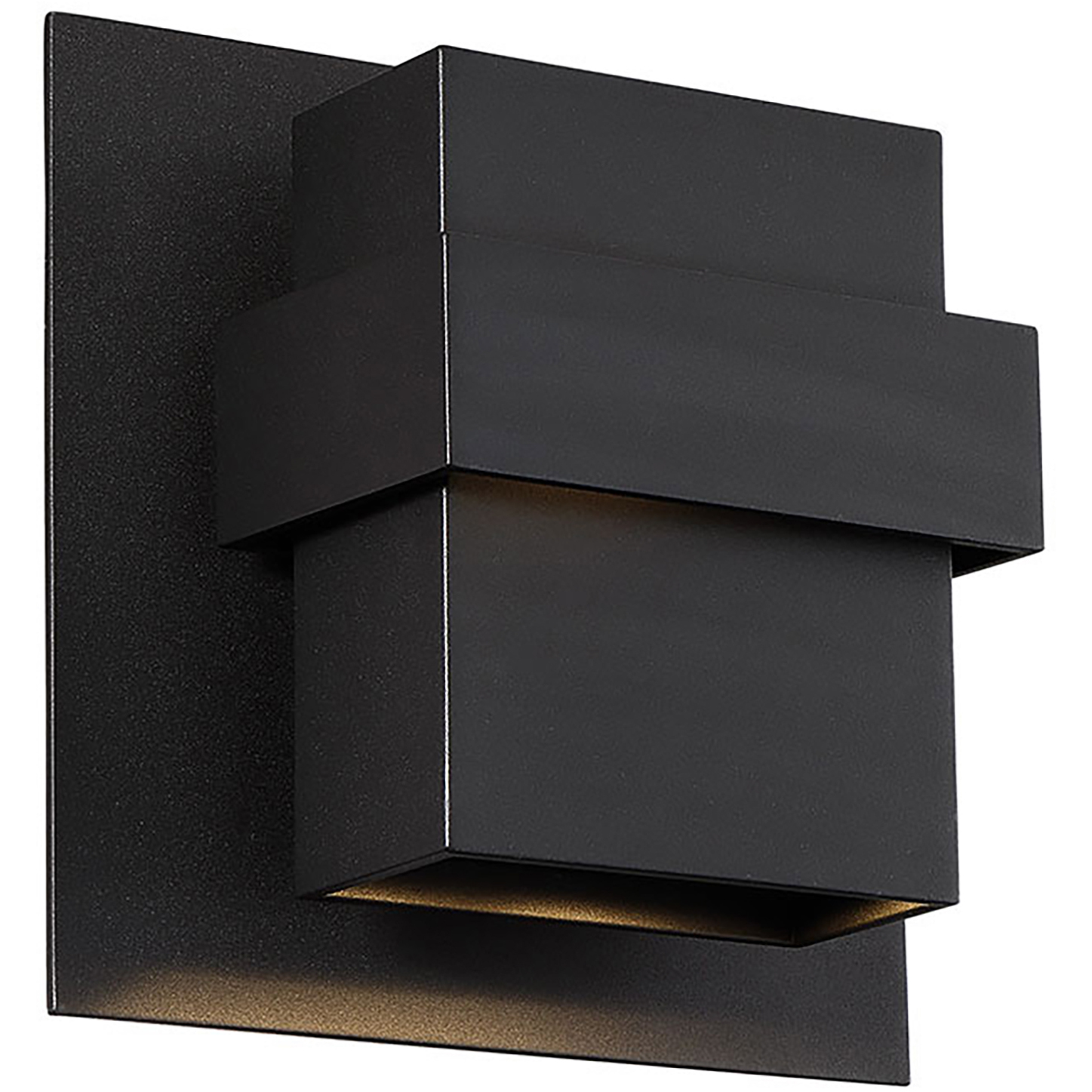 Modern Forms WS-W30509-BK Pandora LED 9 inch Black Outdoor Wall Light in 9in.