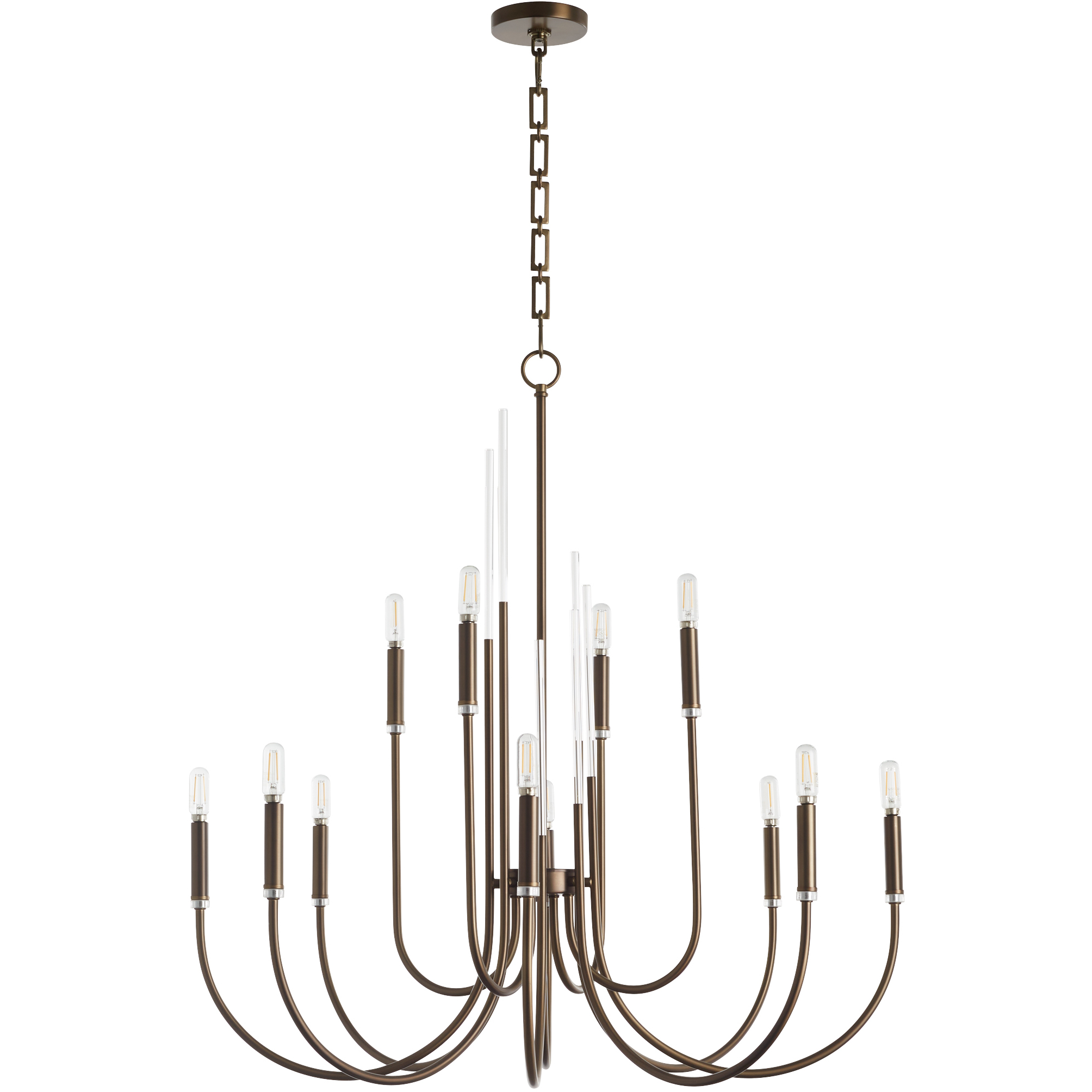 Quorum 6223-12-81 Summit 12 Light 34 inch Dark Brass Chandelier Ceiling ...