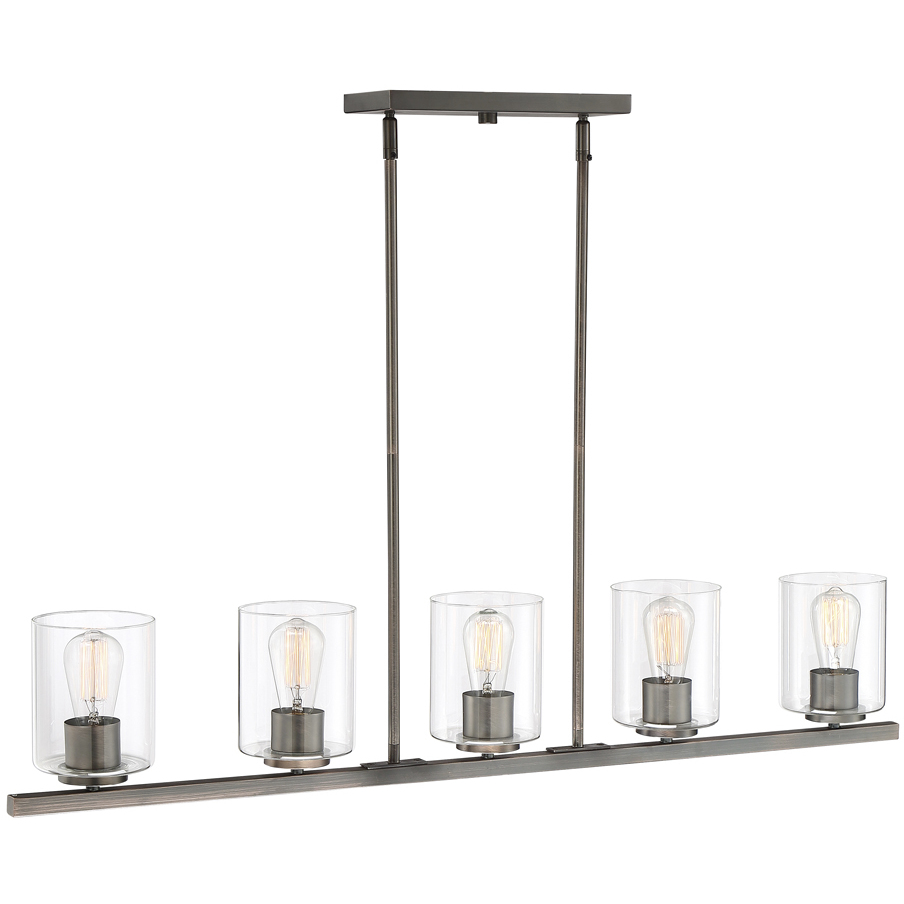 Designers Fountain 93038-SCB Liam 5 Light 42.75 inch Satin Copper ...