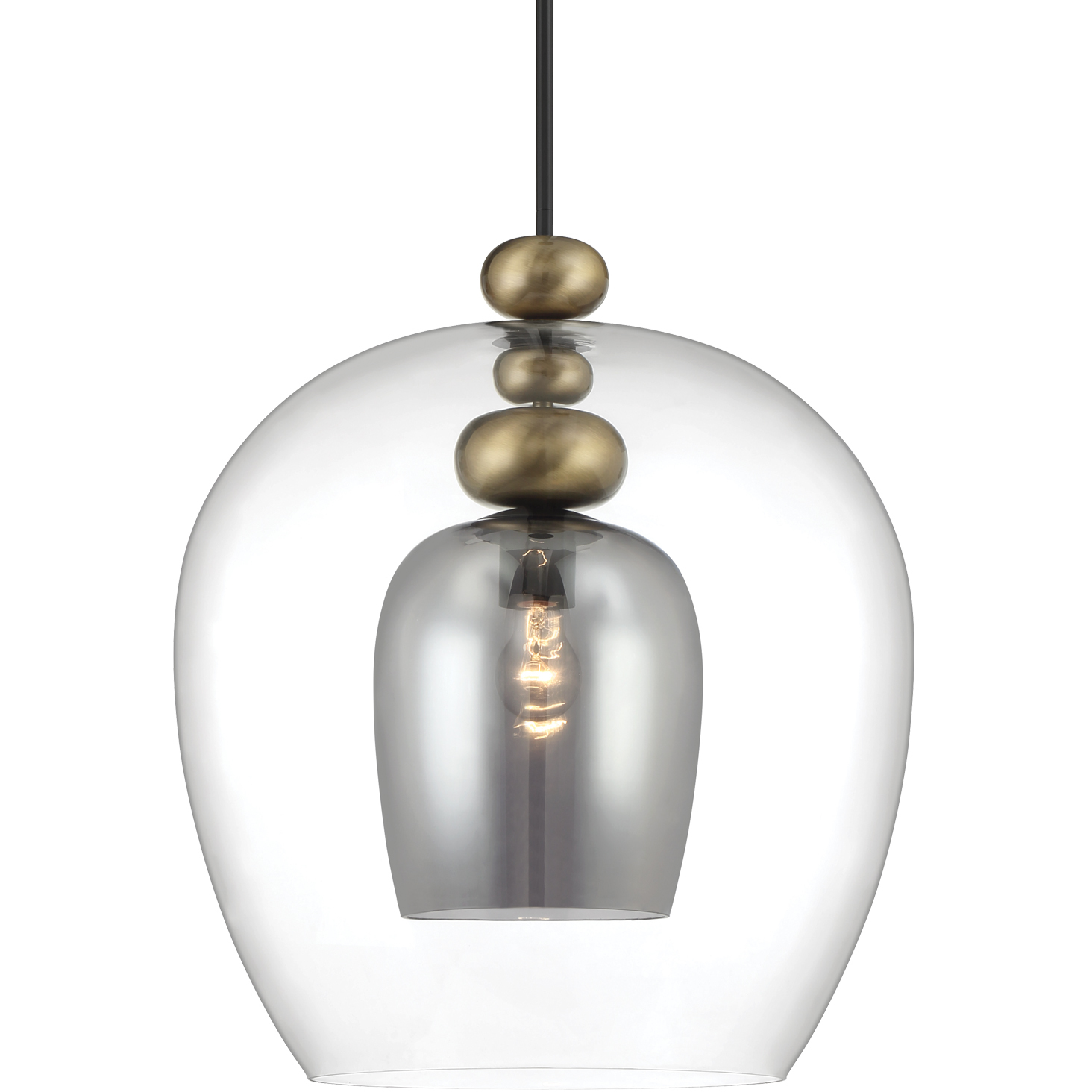 Metropolitan N6662-865 Amesbury 1 Light 19.75 inch Coal and Oxidized ...