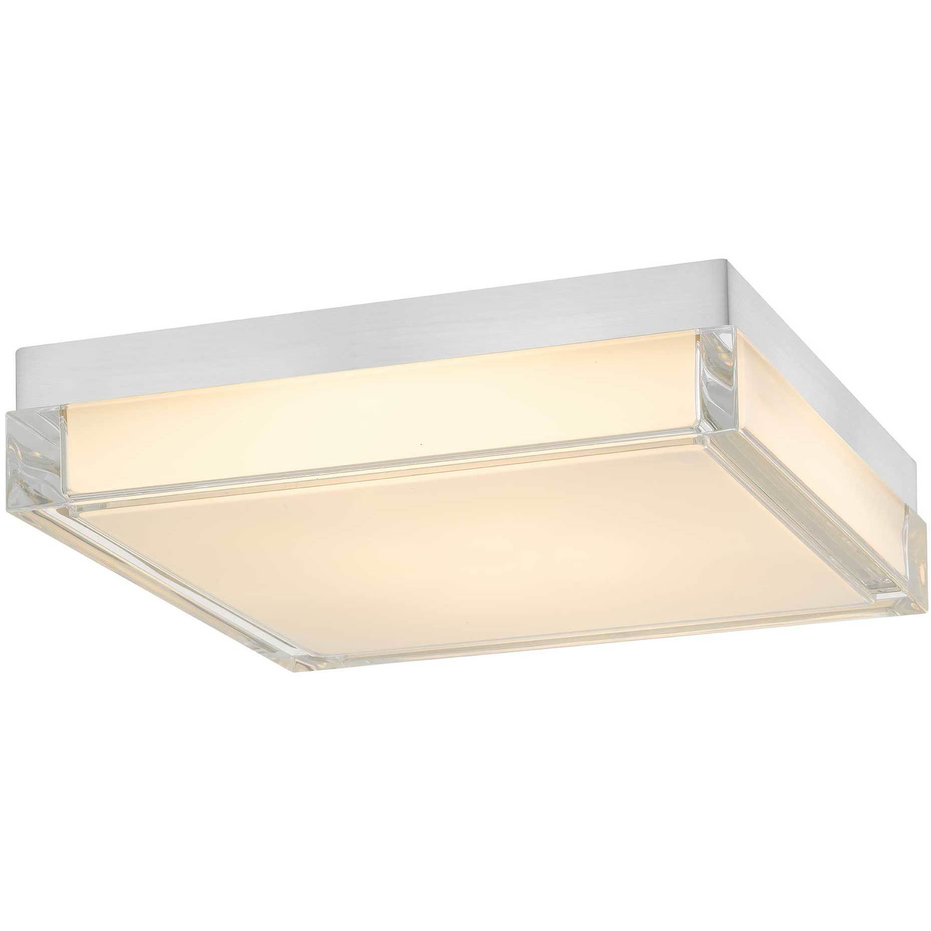 Alteck Lighting AFM0021-3CCT-W-BSS Box LED 11 inch Brushed Stainless ...