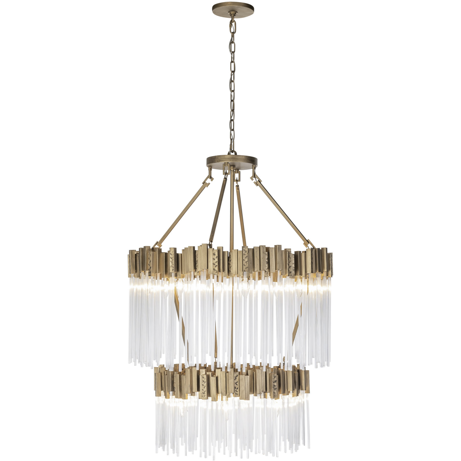 Varaluz 309C14HG Matrix 14 Light 30 inch Havana Gold Chandelier Ceiling ...