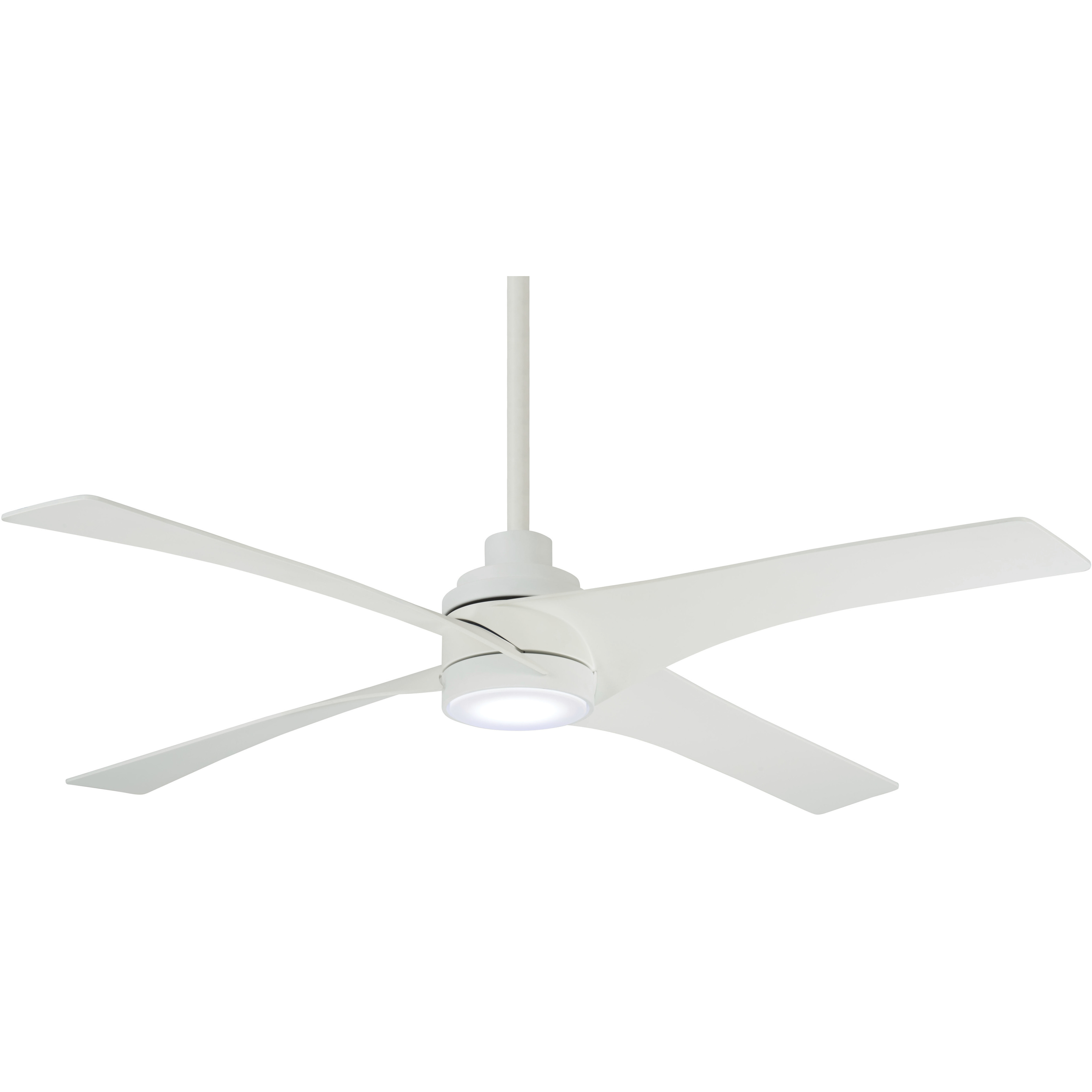 Minka-Aire F543L-WHF Swept 56 inch Flat White Ceiling Fan