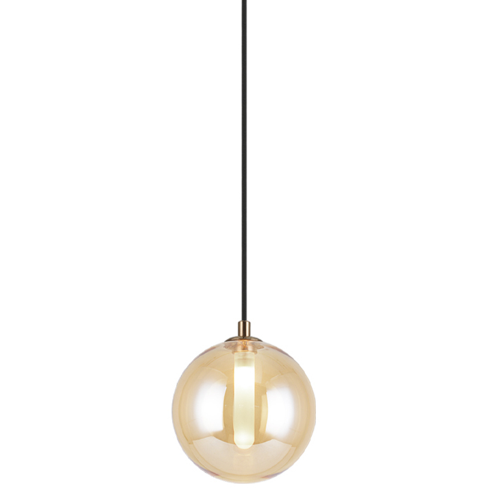 Matteo Lighting C81011AM Magma LED 7.13 inch Amber Pendant Ceiling Light
