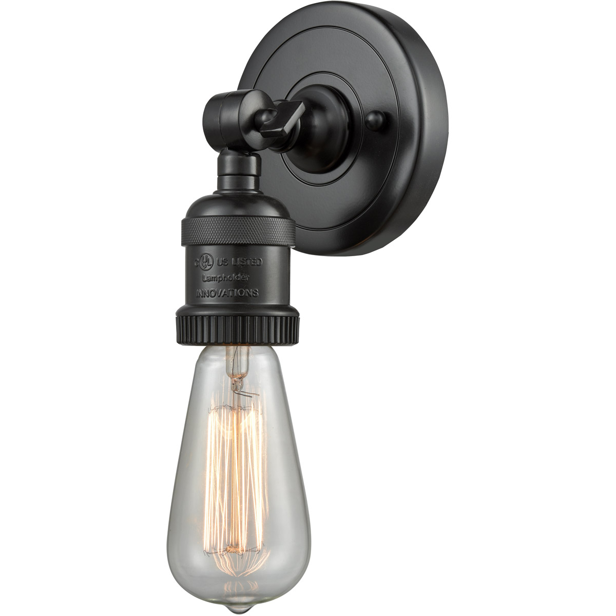Innovations Lighting 202ADA-BK-LED Franklin Restoration Bare Bulb LED 4 ...