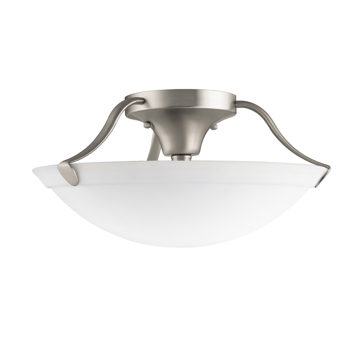 Kichler 3627NI Independence 3 Light 16 inch Brushed Nickel Semi Flush ...