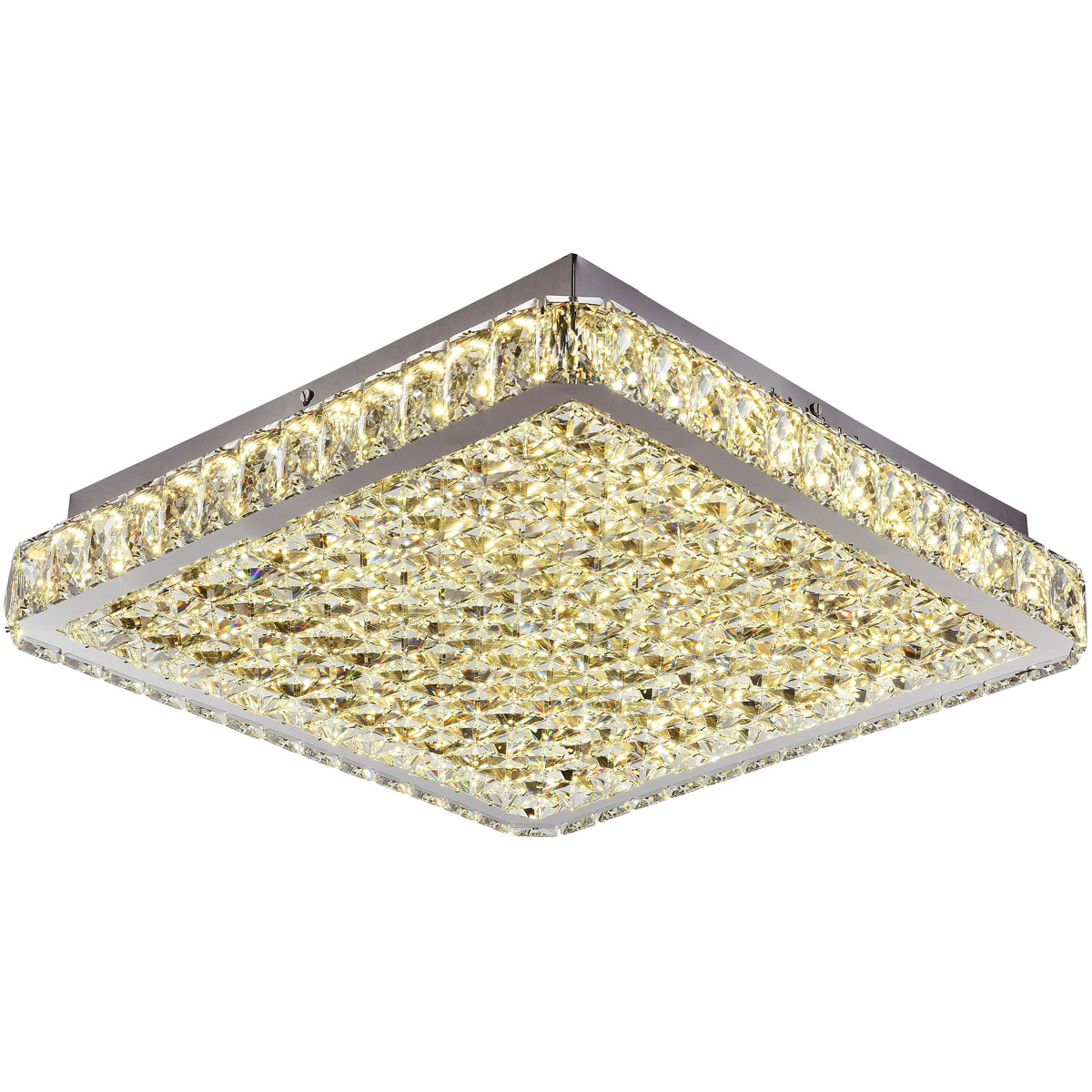 Bethel International JP14 Canada LED 19 inch Chrome LED Flush Mount ...