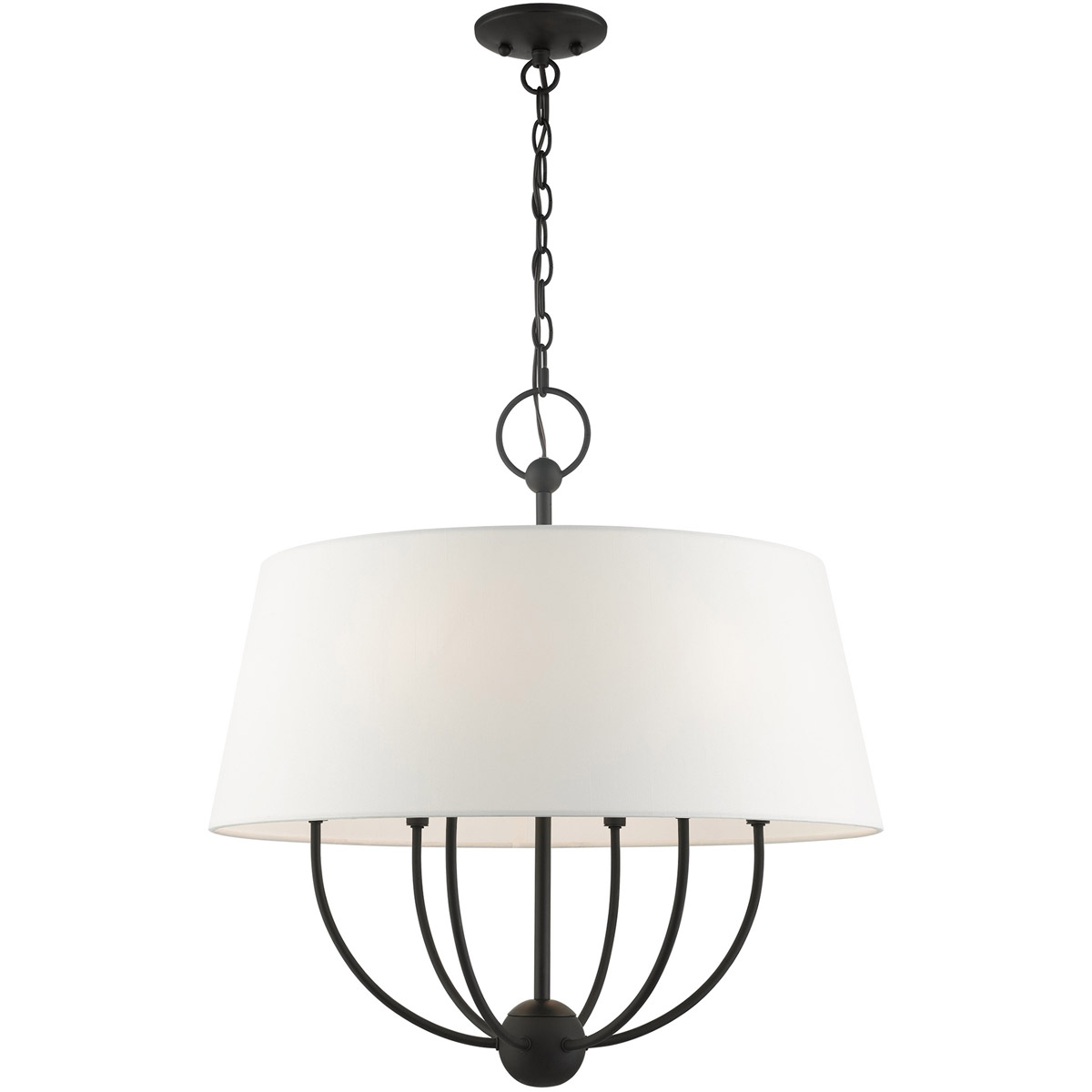 Livex Lighting 49846-04 Ridgecrest 6 Light 24 inch Black Pendant ...
