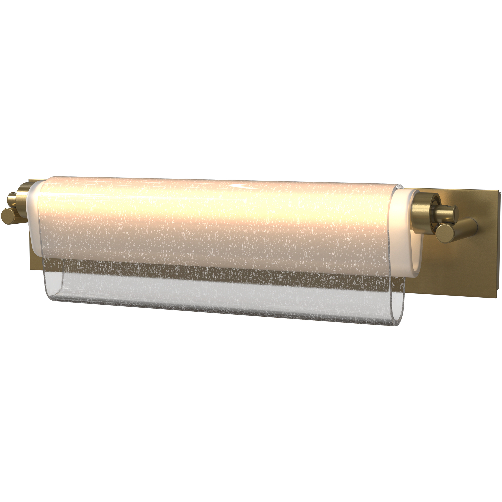 Hubbardton Forge 202225-1005 Draped Glass LED 26 inch Modern Brass Bath ...