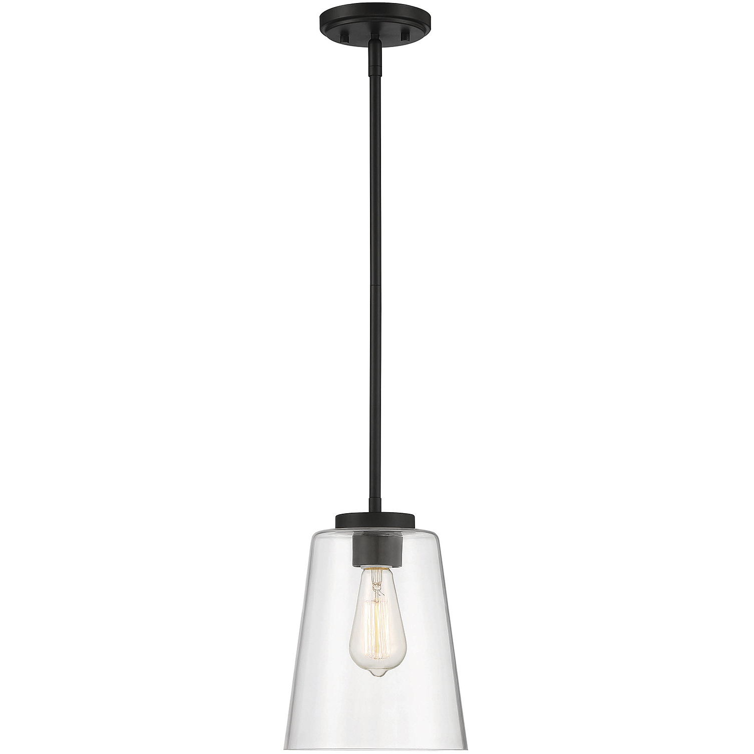 Savoy House 7-1027-1-89 Calhoun 1 Light 8 inch Matte Black Pendant ...