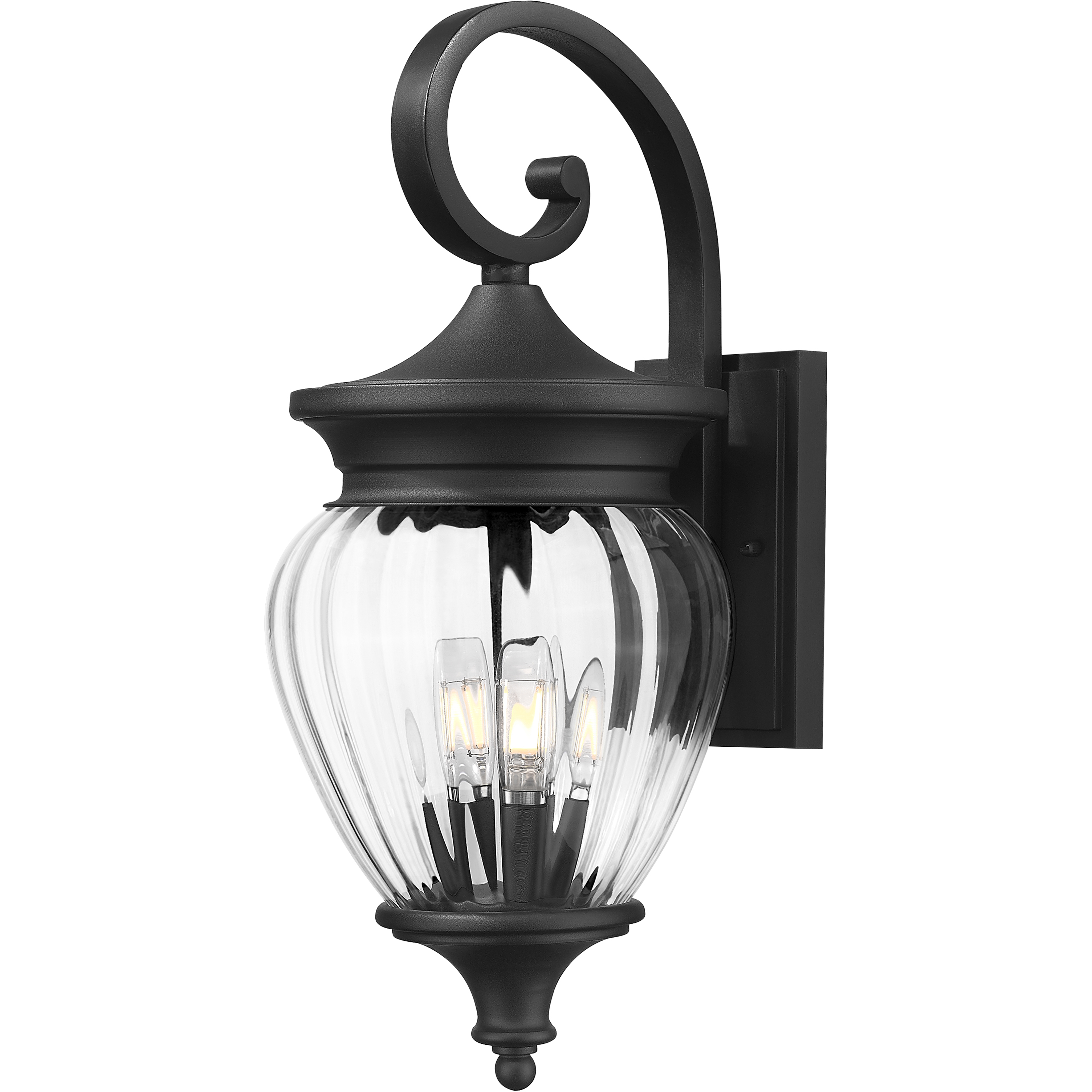 Z-Lite 5016M-BK Davina Outdoor Wall Light in Black, G9