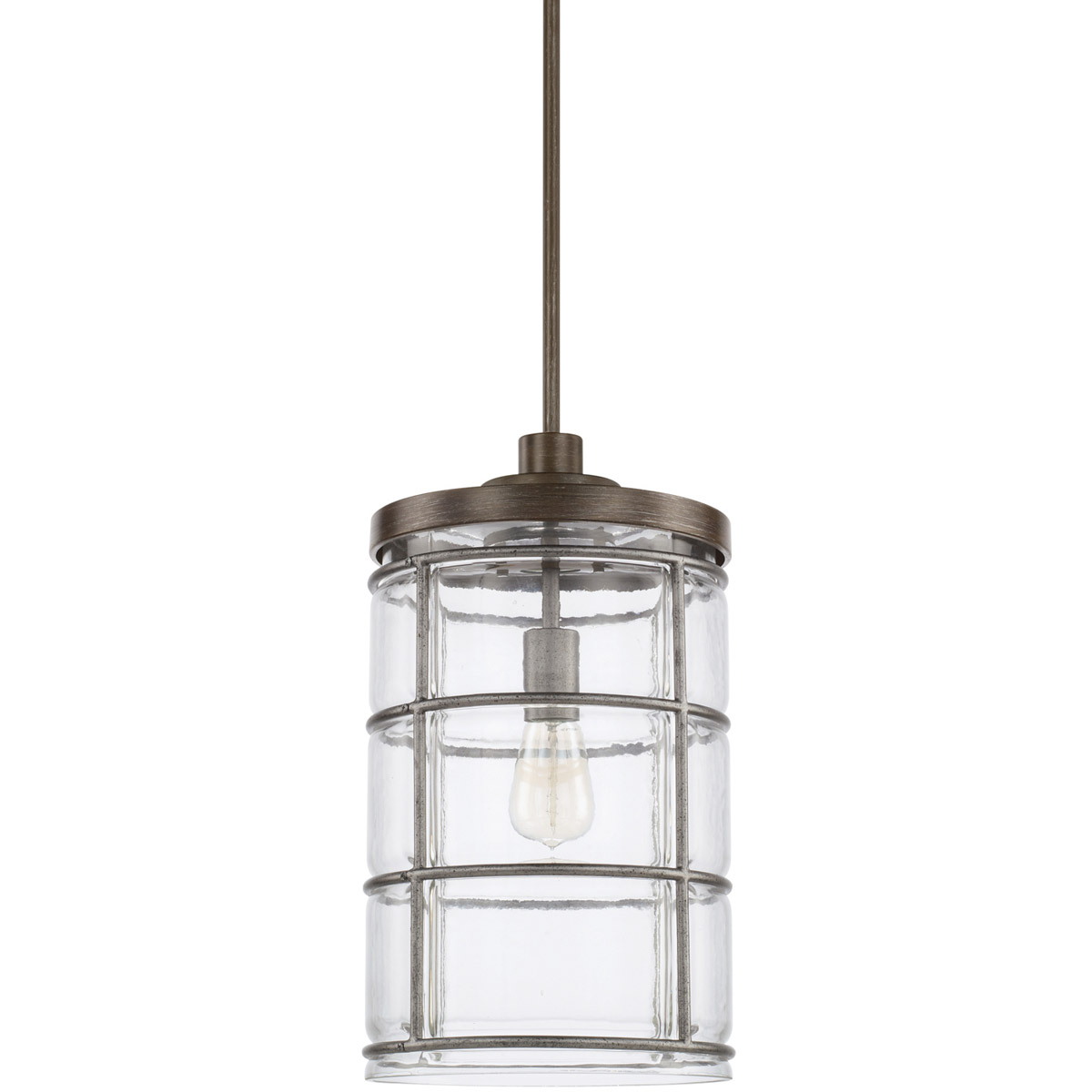Capital Lighting 329412UG-446 Colby 1 Light 10 inch Urban Grey Pendant ...