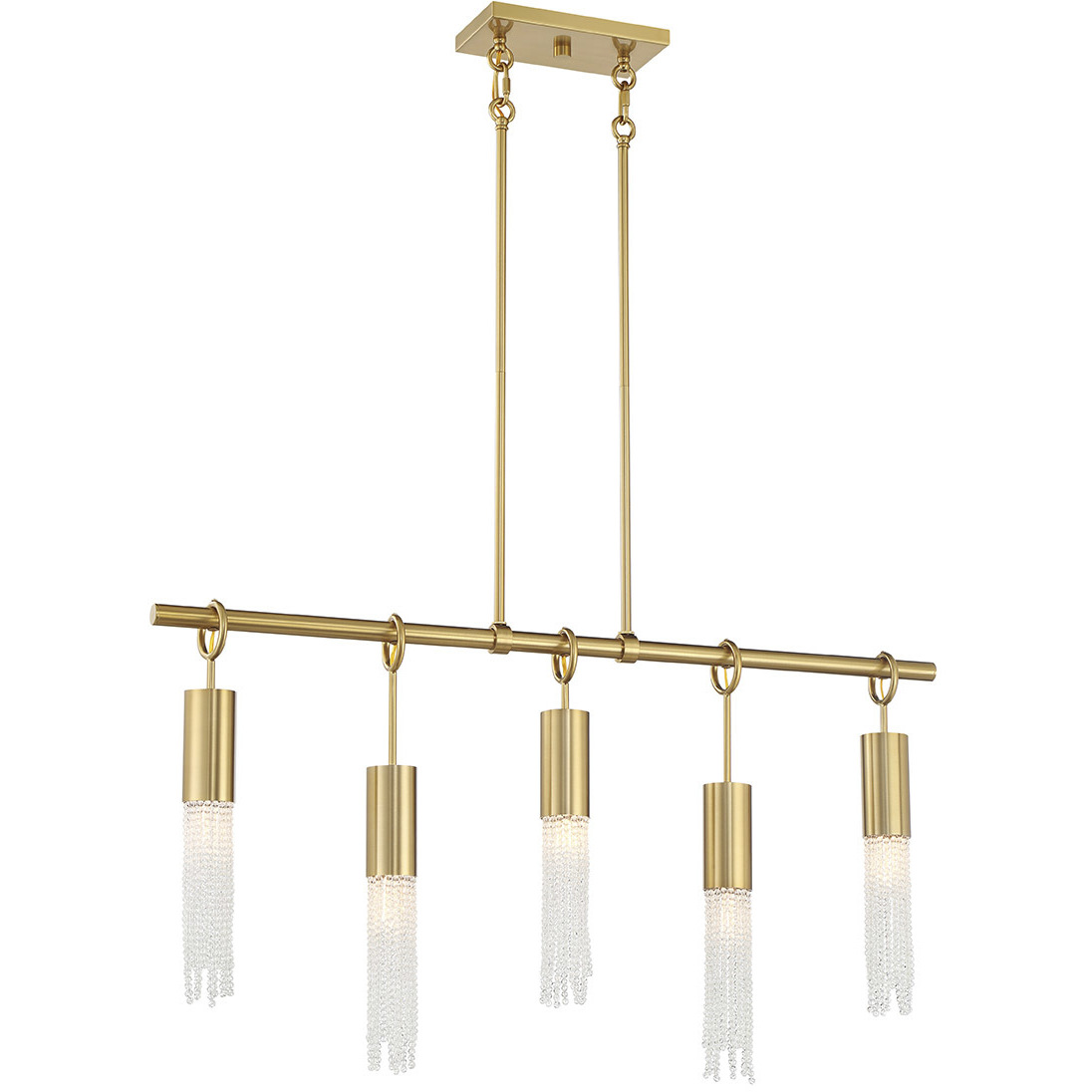 Savoy House 1-1365-5-322 Chelsea 5 Light 40 inch Warm Brass Linear ...