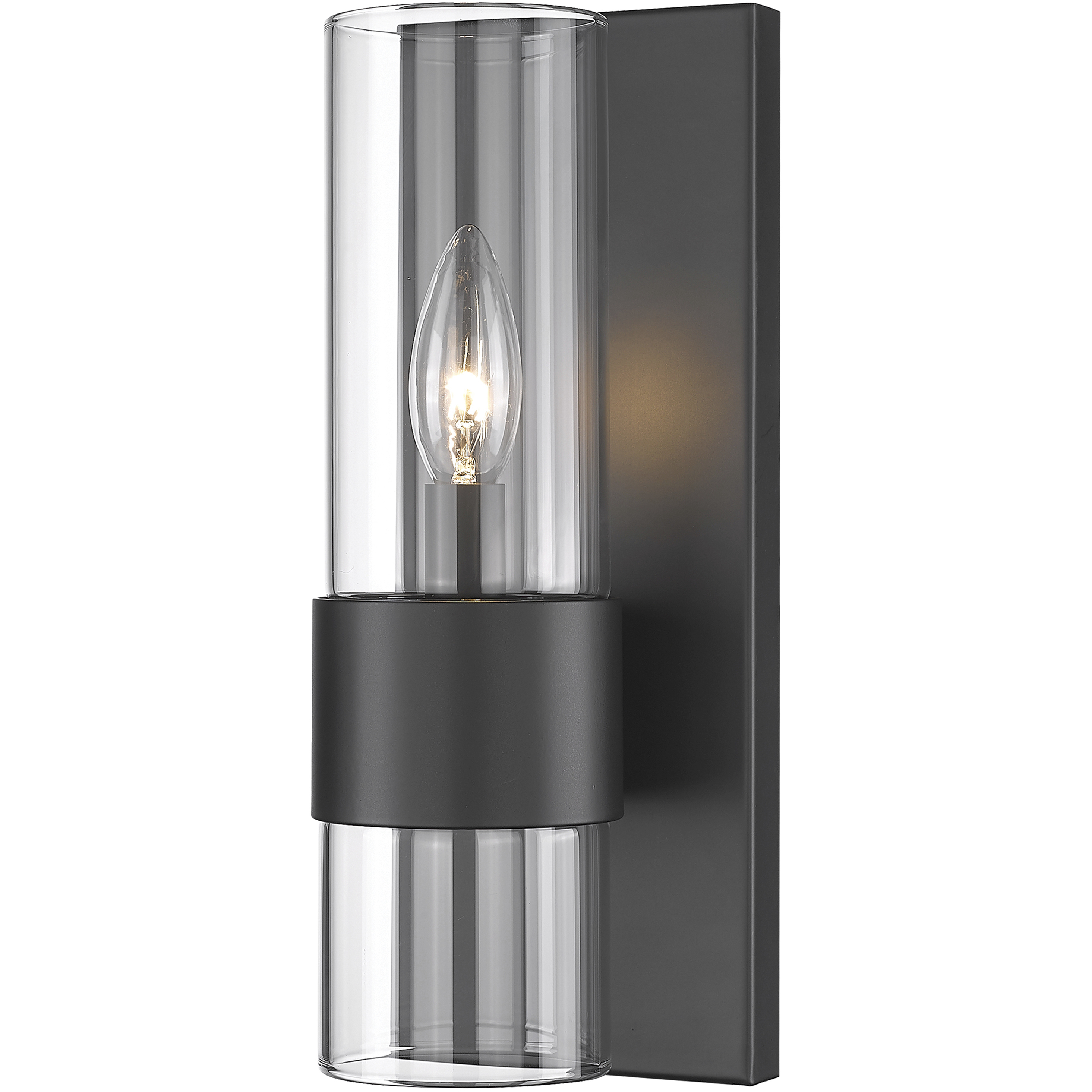 Z-Lite 343-1S-MB Lawson 1 Light 4.75 inch Matte Black Wall Sconce Wall ...