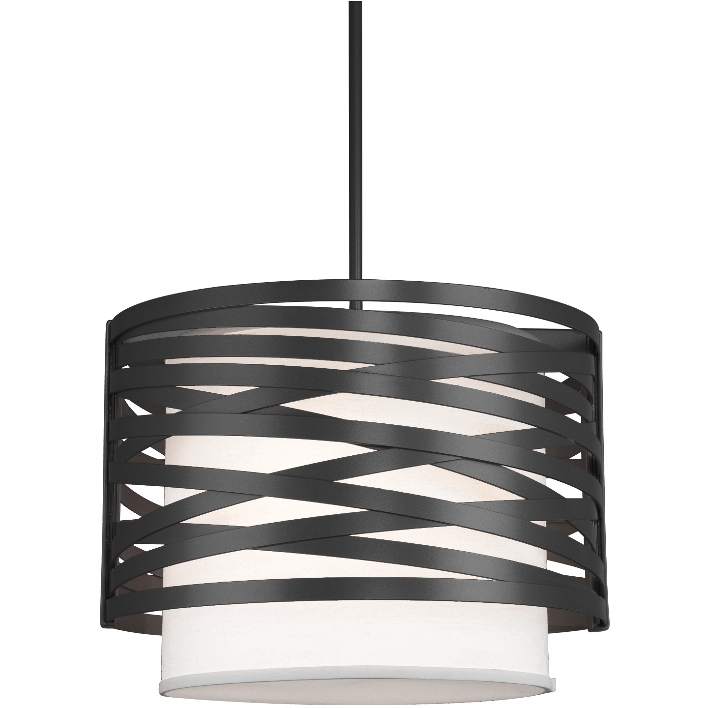 Tempest 1 Light 18.3 inch Matte Black Chandelier Ceiling Light in White ...