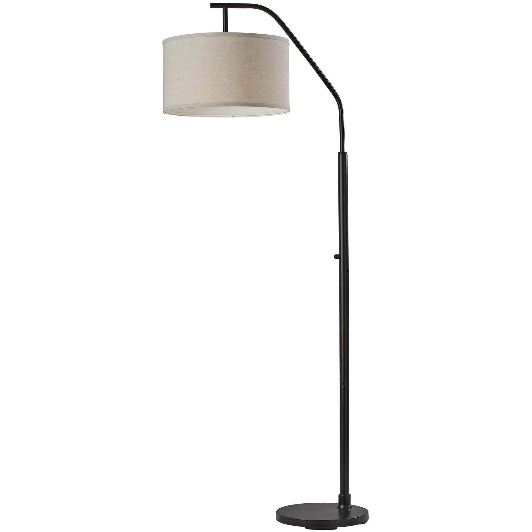 Adesso SL1140-01 Max 66 inch 100.00 watt Black Floor Lamp Portable ...