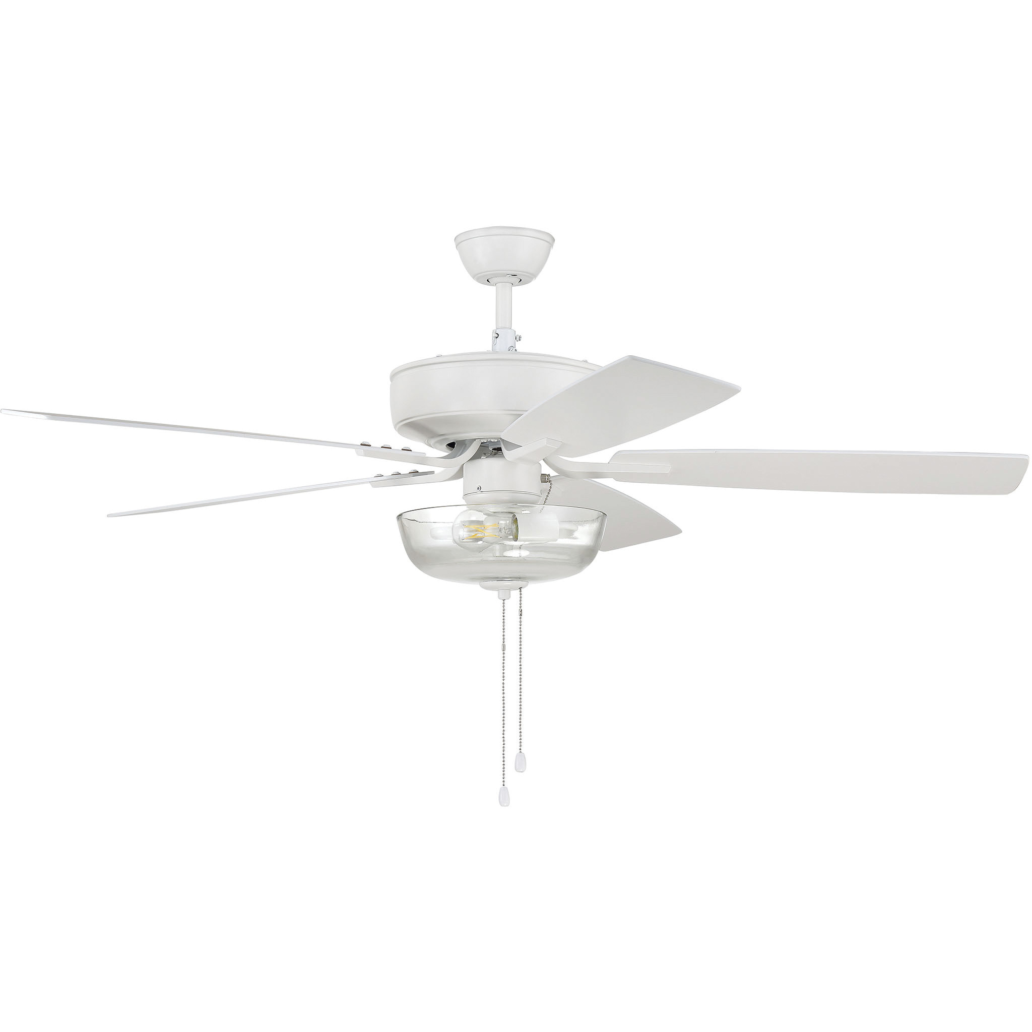 Craftmade P101W5-52WWOK Pro Plus 101 52 inch White with White/Washed ...